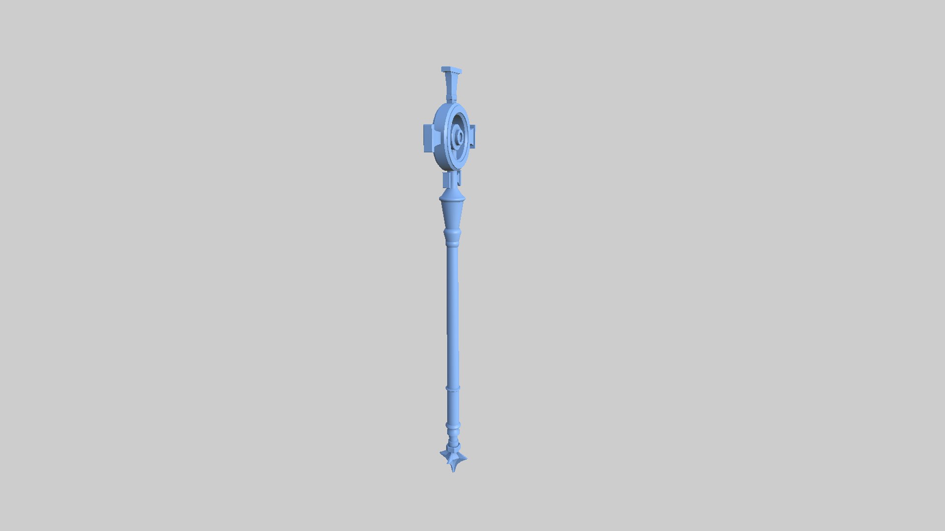 Healer Mage Staff 08 Cursed - Medieval Fantasy Weapon 3D model ...