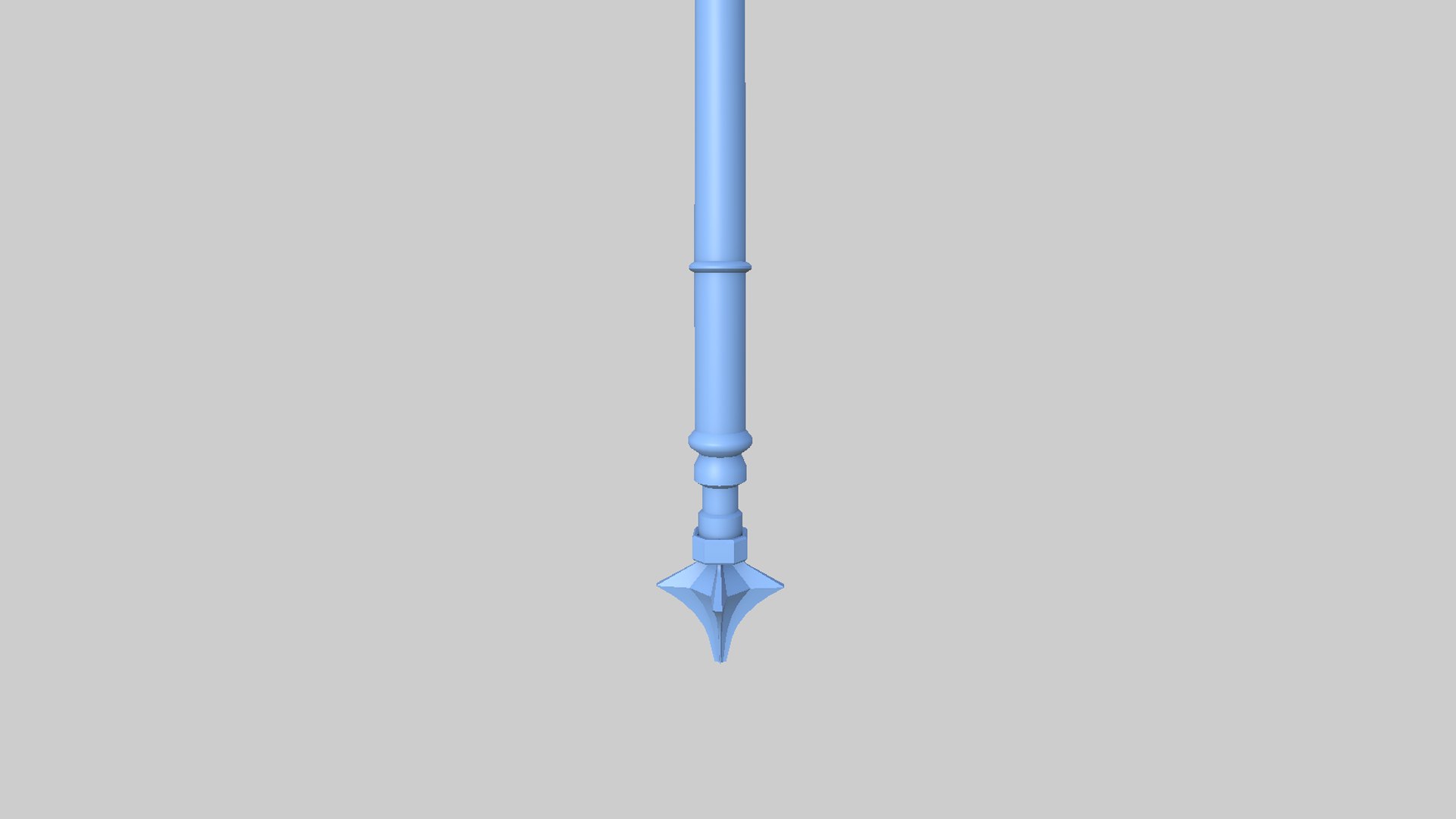 Healer Mage Staff 08 Cursed - Medieval Fantasy Weapon 3D model ...