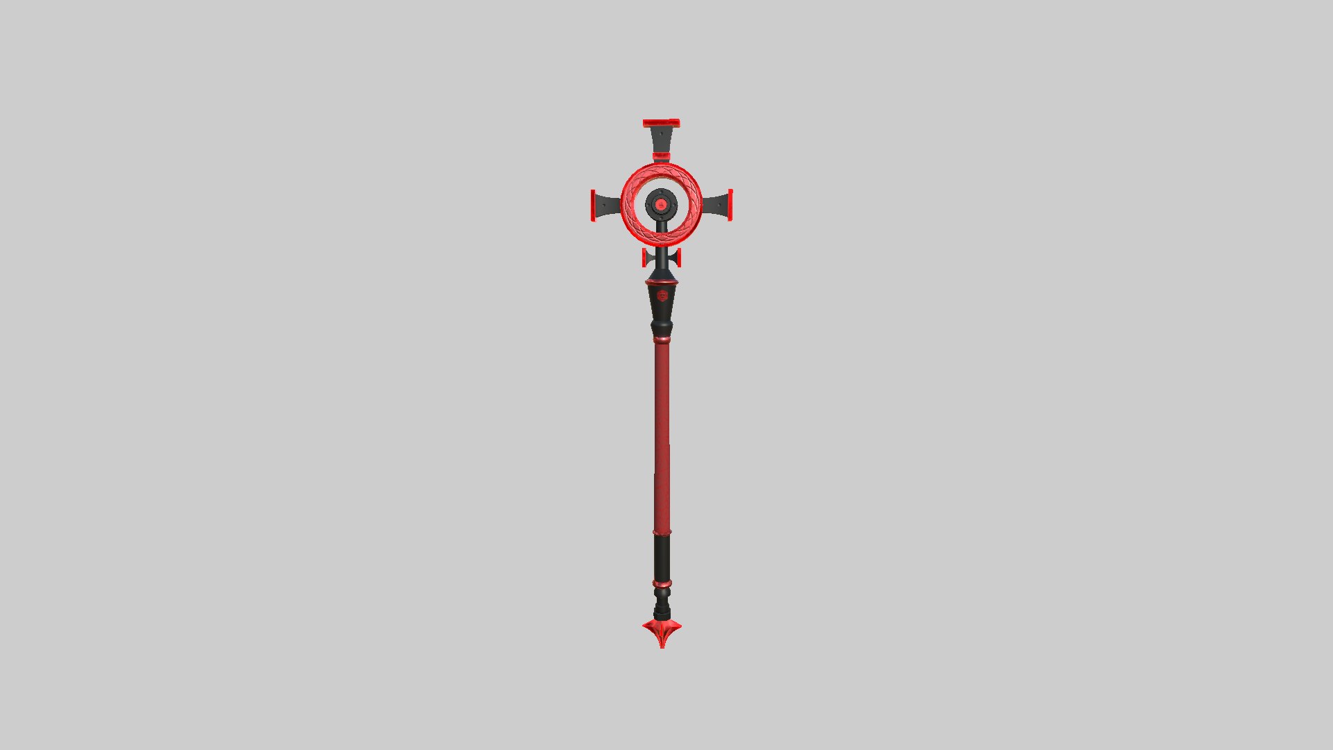 Healer Mage Staff 08 Cursed - Medieval Fantasy Weapon 3D model ...