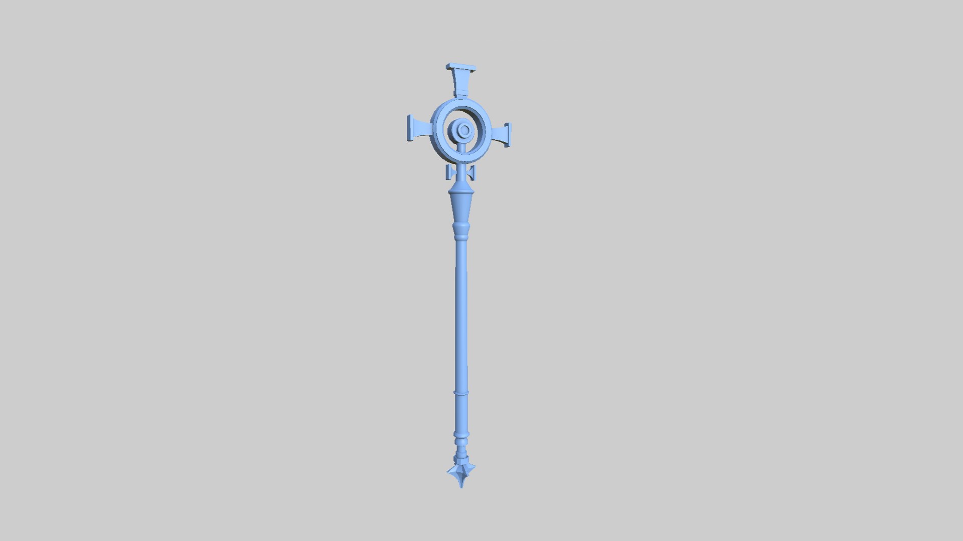 Healer Mage Staff 08 Cursed - Medieval Fantasy Weapon 3D model ...