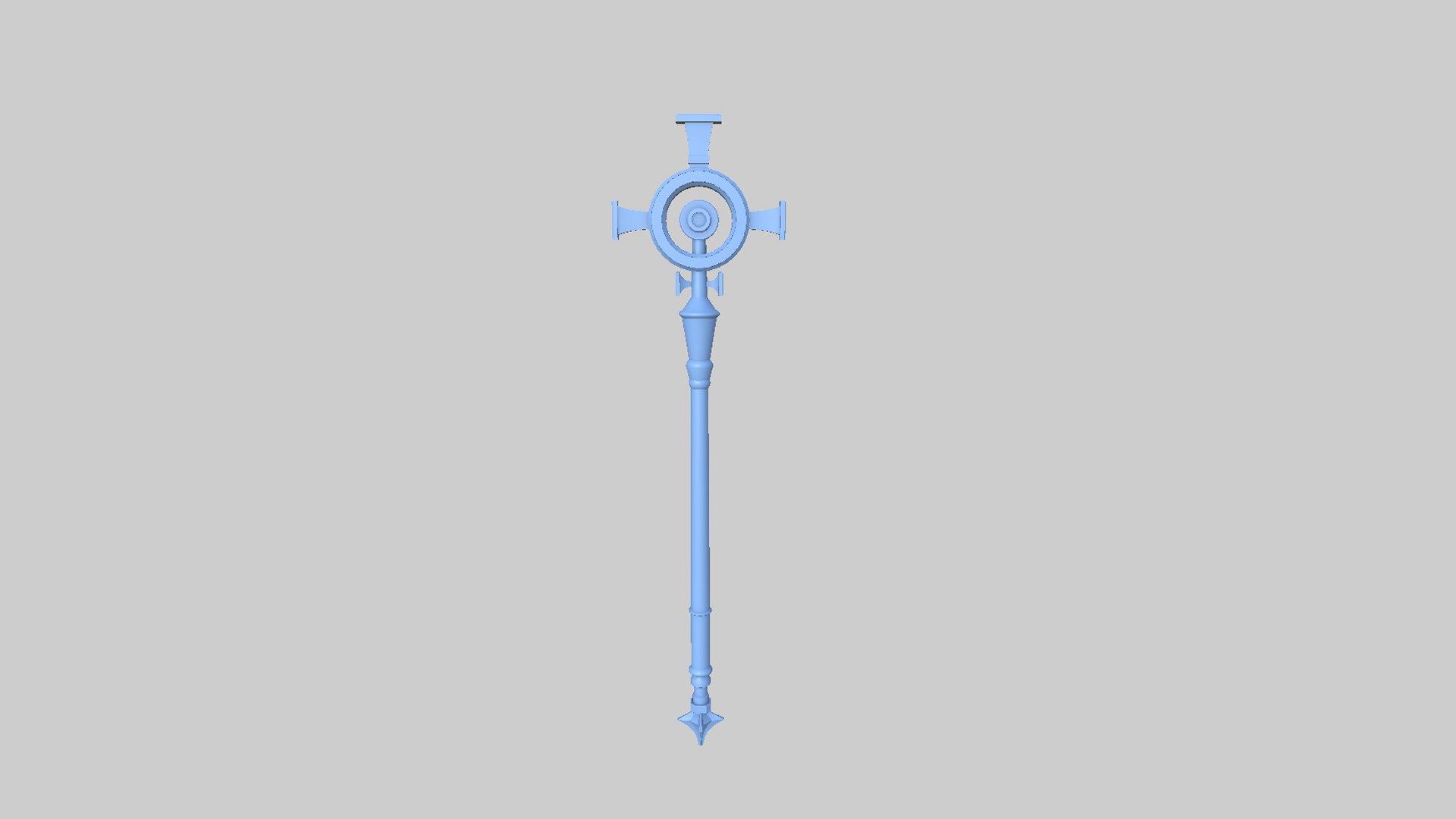 Healer Mage Staff 08 Cursed - Medieval Fantasy Weapon 3D model ...