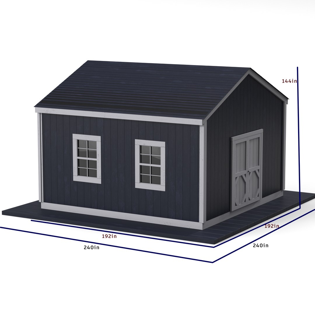 3D Garage House Model - TurboSquid 1949195