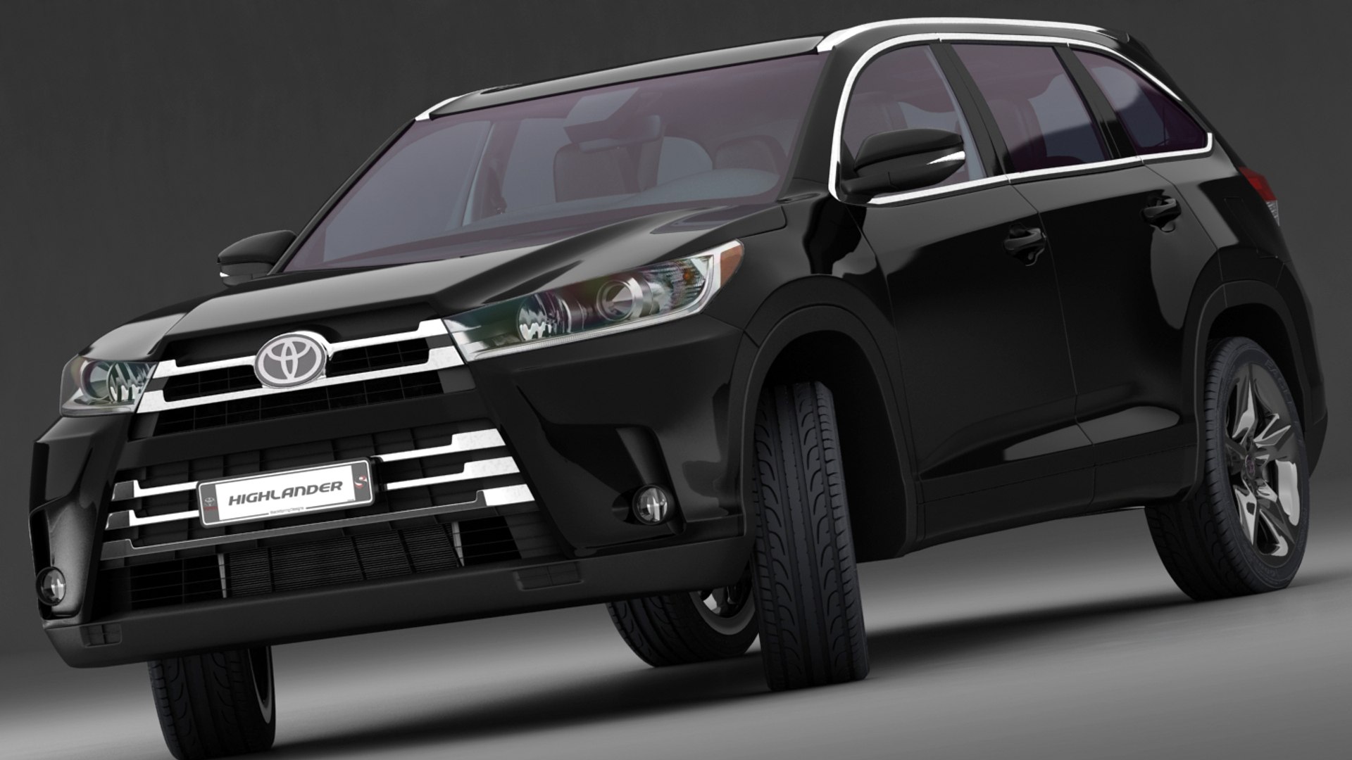 Toyota Highlander 2018 Interior 3D - TurboSquid 1319832