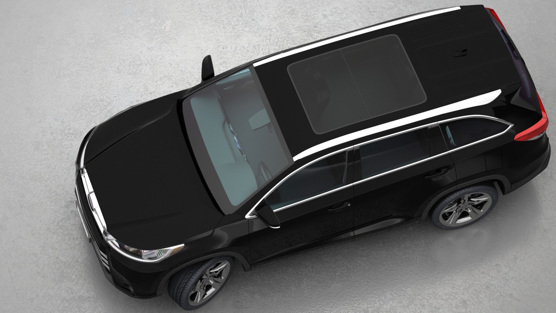 Toyota Highlander 2018 Interior 3D - TurboSquid 1319832