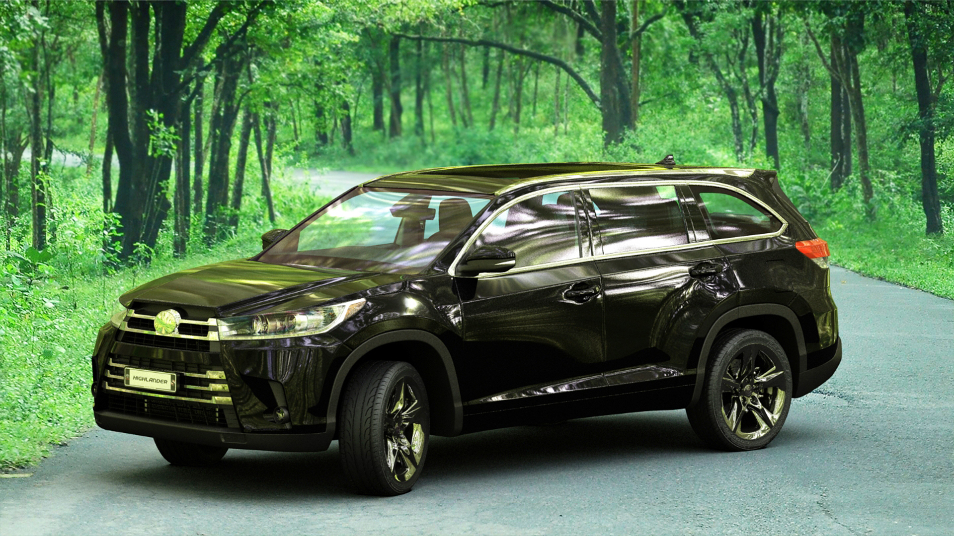 Toyota Highlander 2018 Interior 3D - TurboSquid 1319832