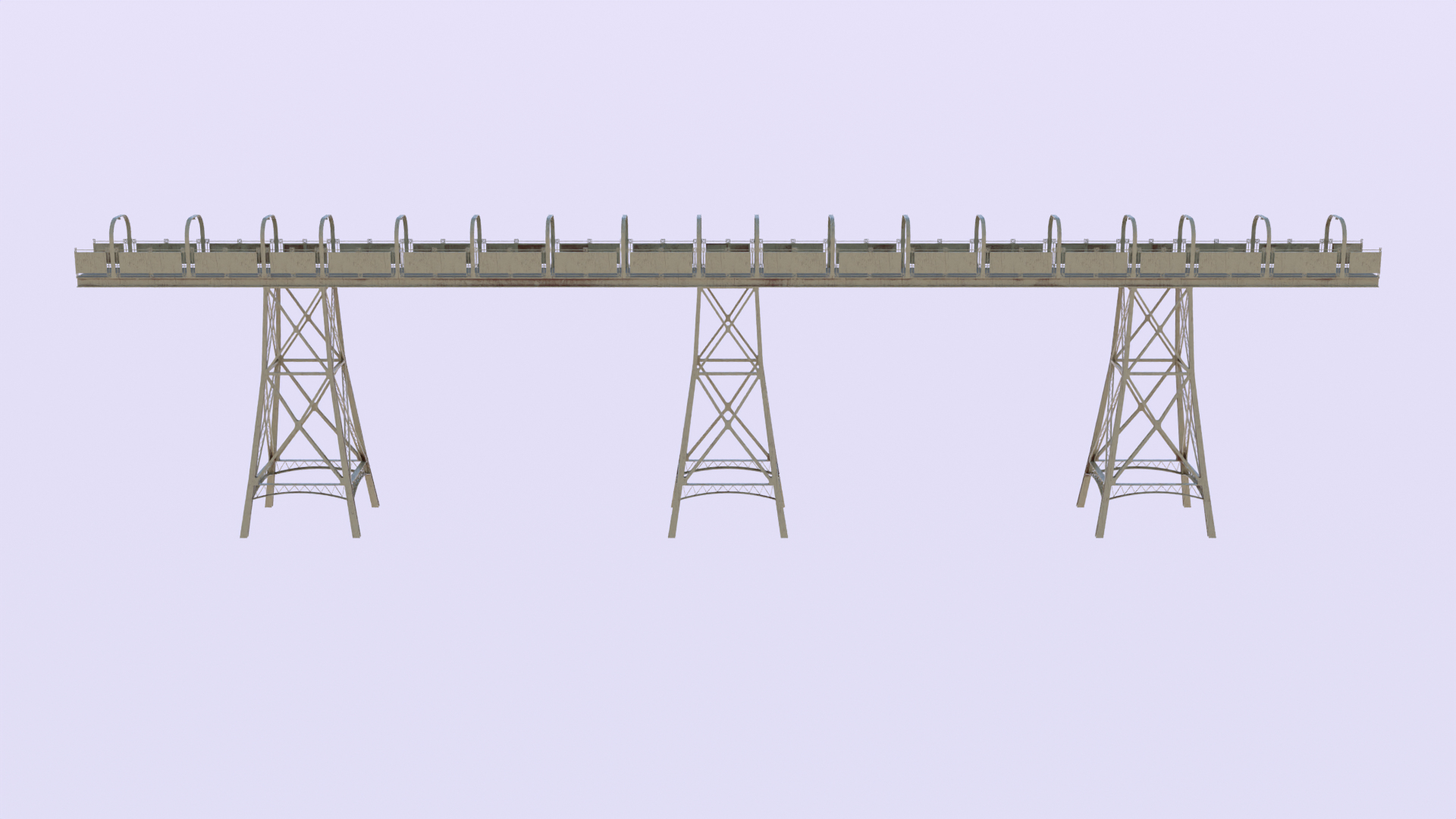 3D Pedestrian Bridge PBR - TurboSquid 2242966