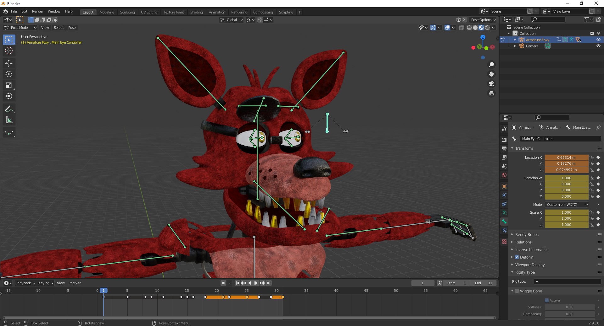 Foxy The Pirate Fox 3D Model - TurboSquid 2099874