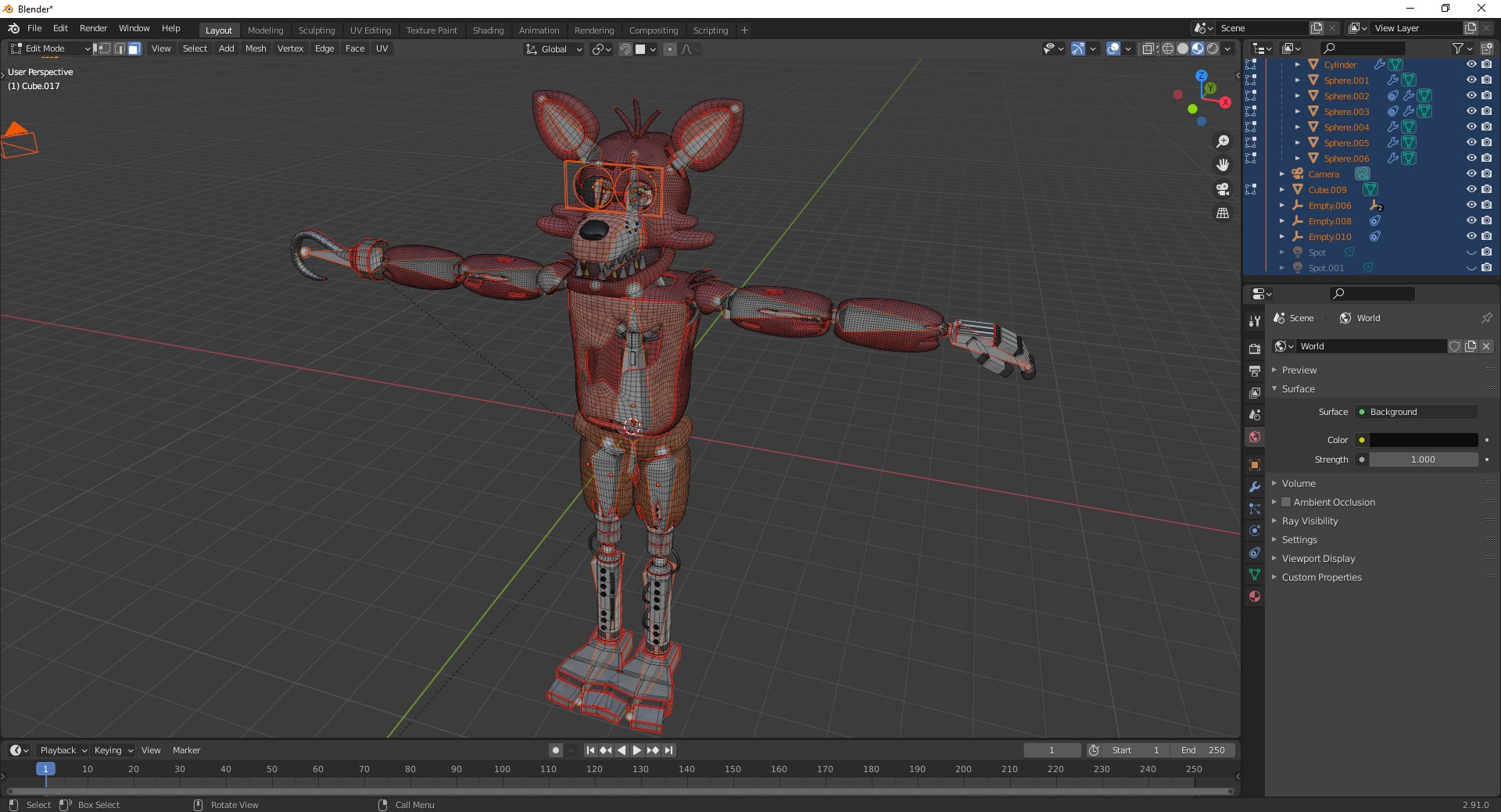 Foxy the Pirate Fox 3D model - TurboSquid 2099874