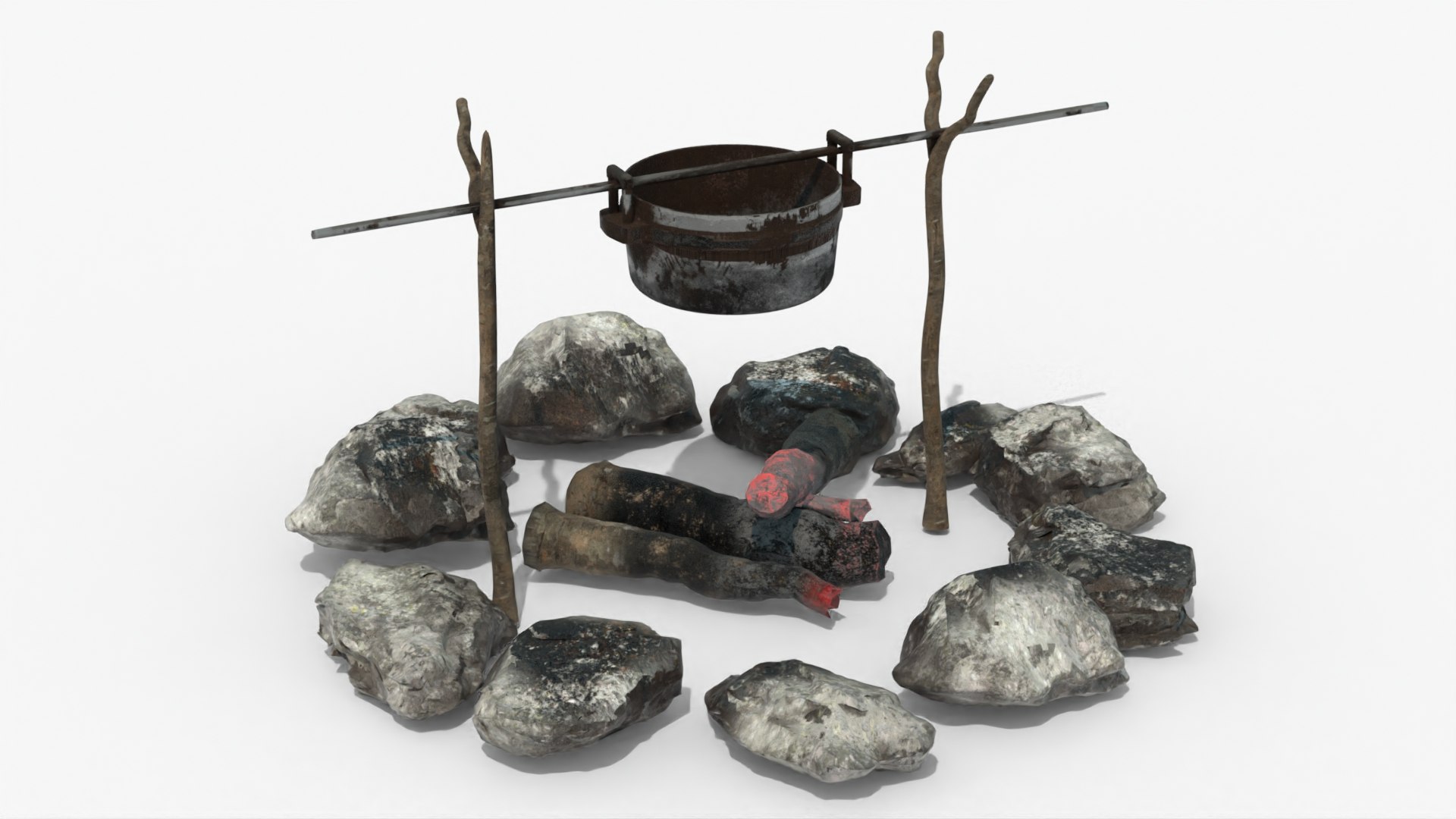Realistic Campfire 3D model - TurboSquid 2108854