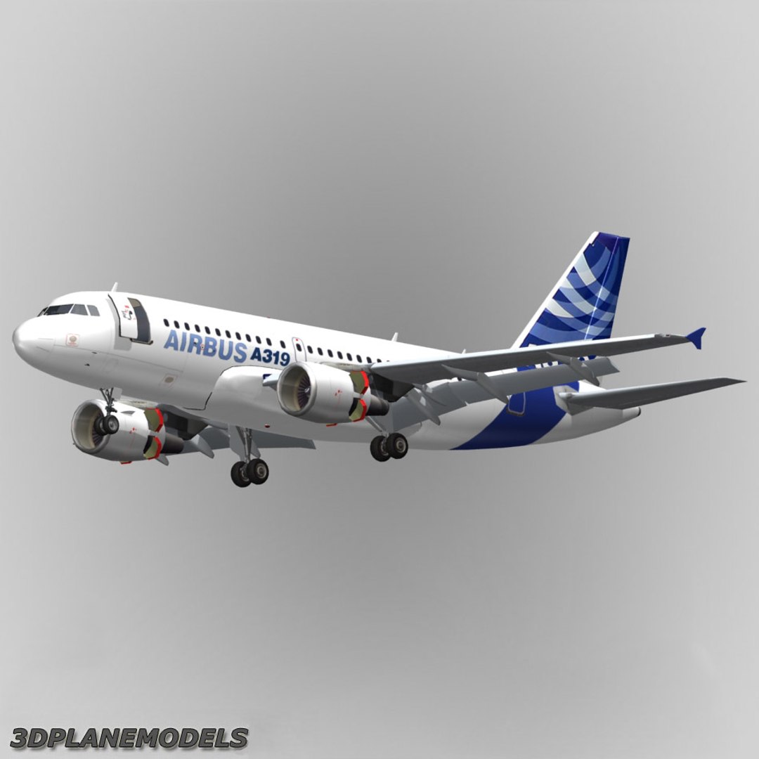 Airbus A319 House Livery 3d Max