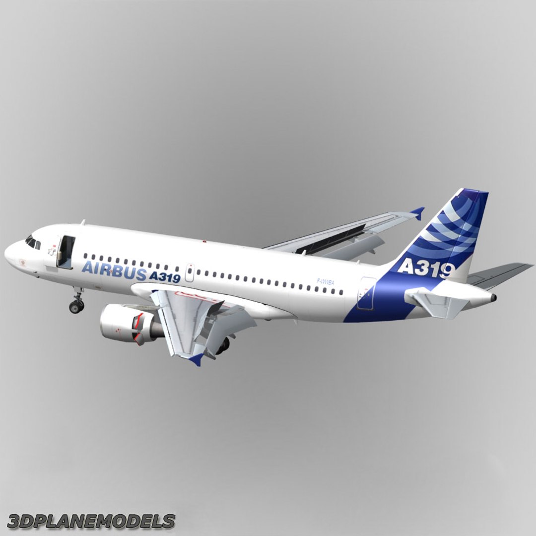 Airbus A319 House Livery 3d Max