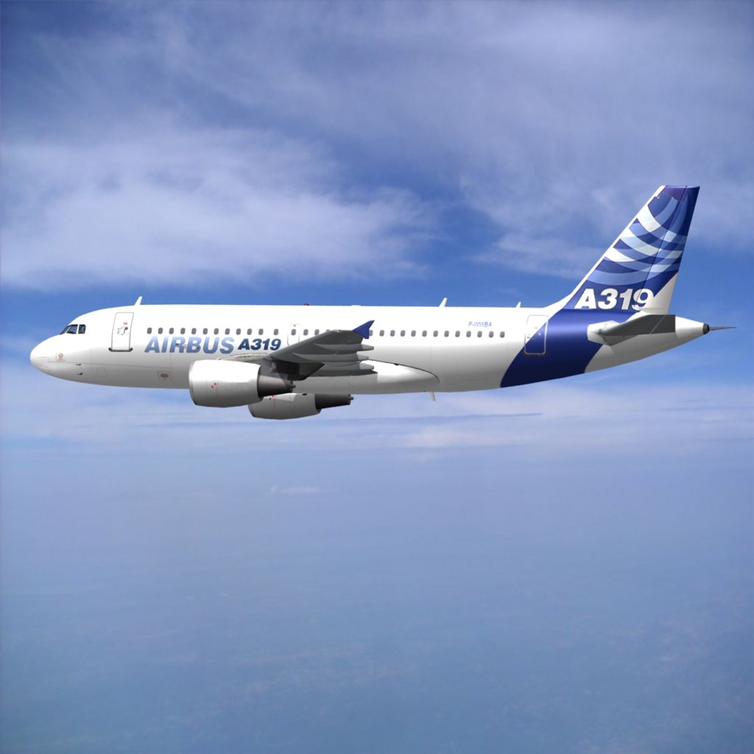 Airbus A319 House Livery 3d Max