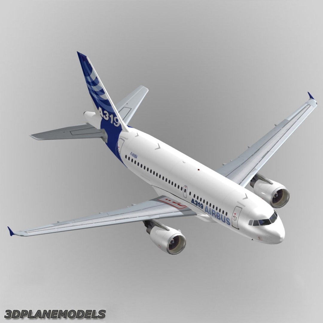 Airbus A319 House Livery 3d Max