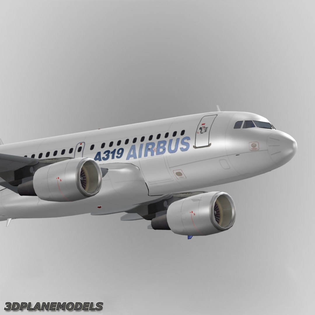 Airbus A319 House Livery 3d Max