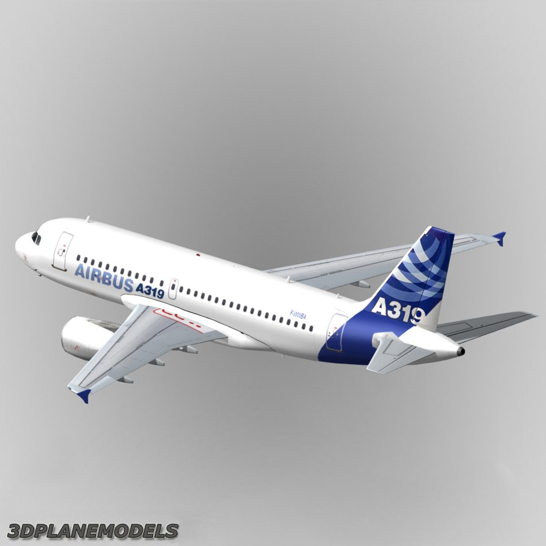 Airbus A319 House Livery 3d Max