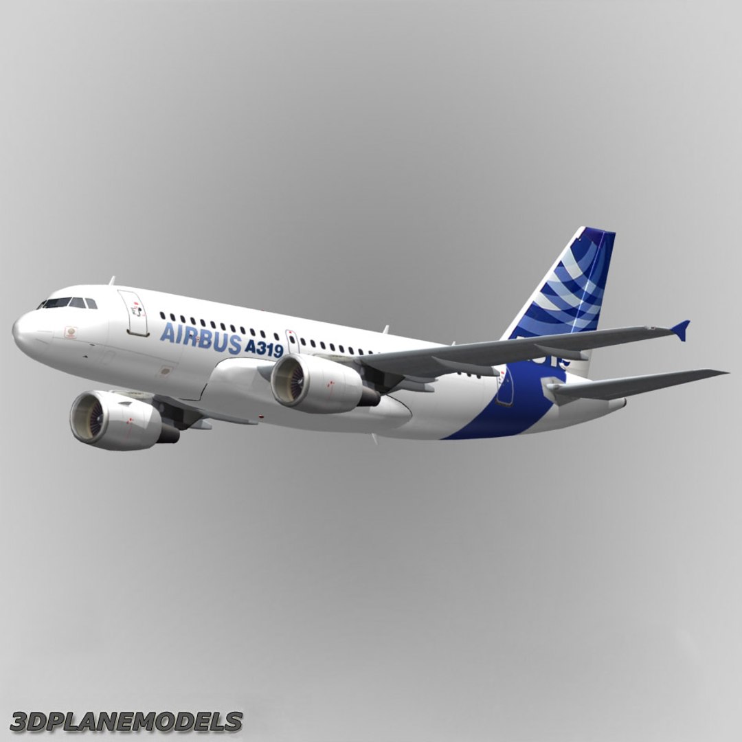Airbus A319 House Livery 3d Max