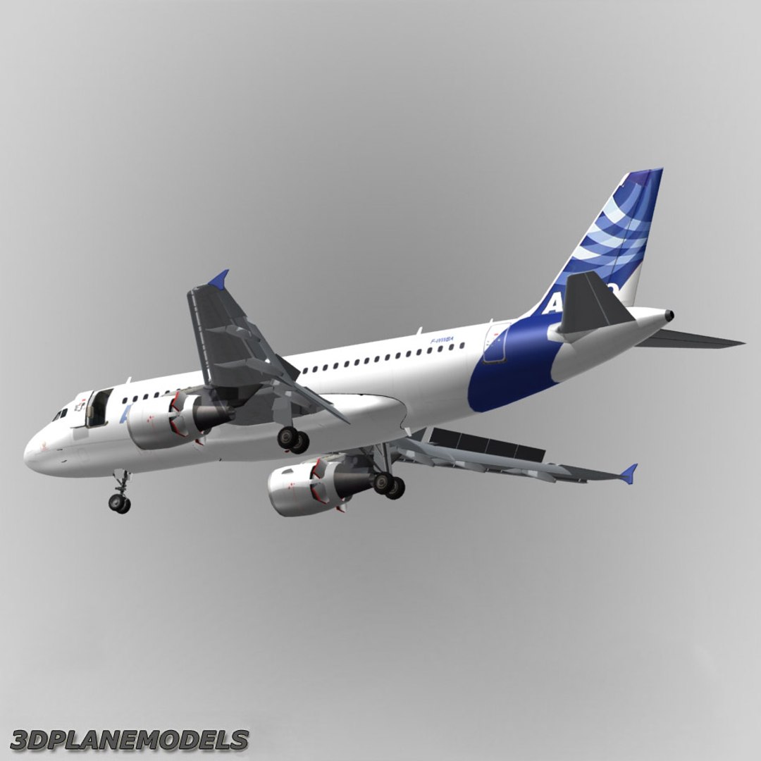 Airbus A319 House Livery 3d Max