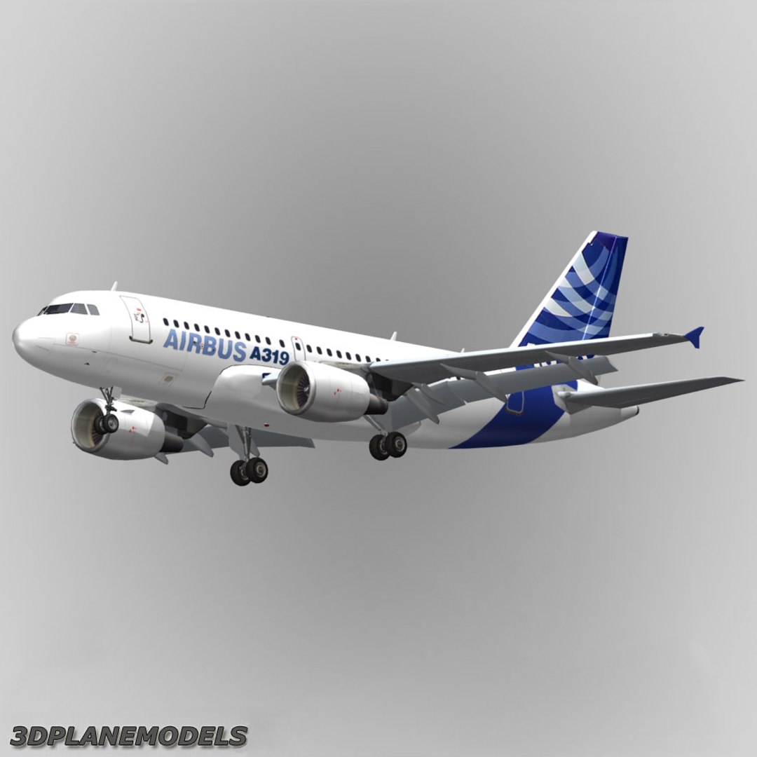 Airbus A319 House Livery 3d Max