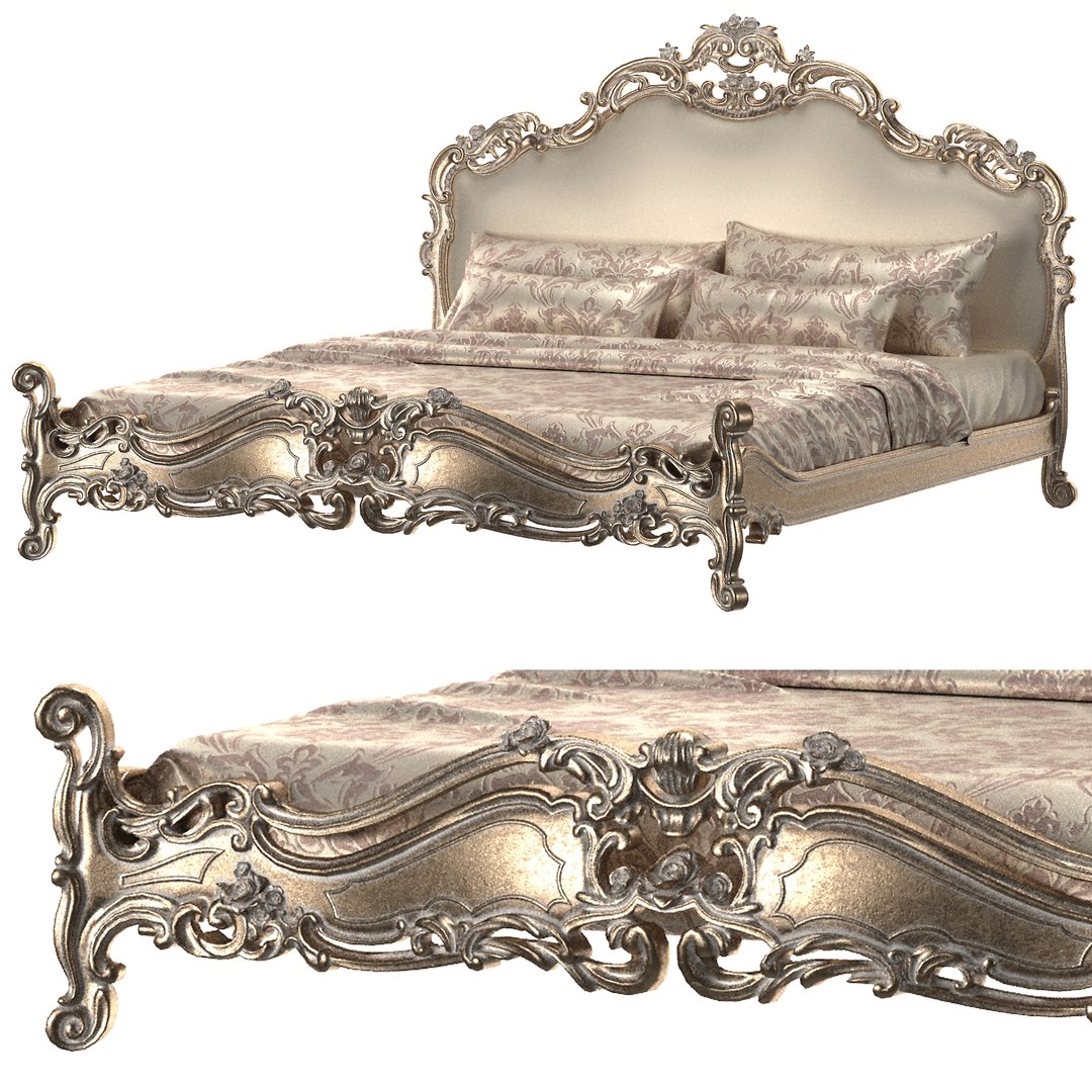 Sultan Bed 3D Model - TurboSquid 1920564