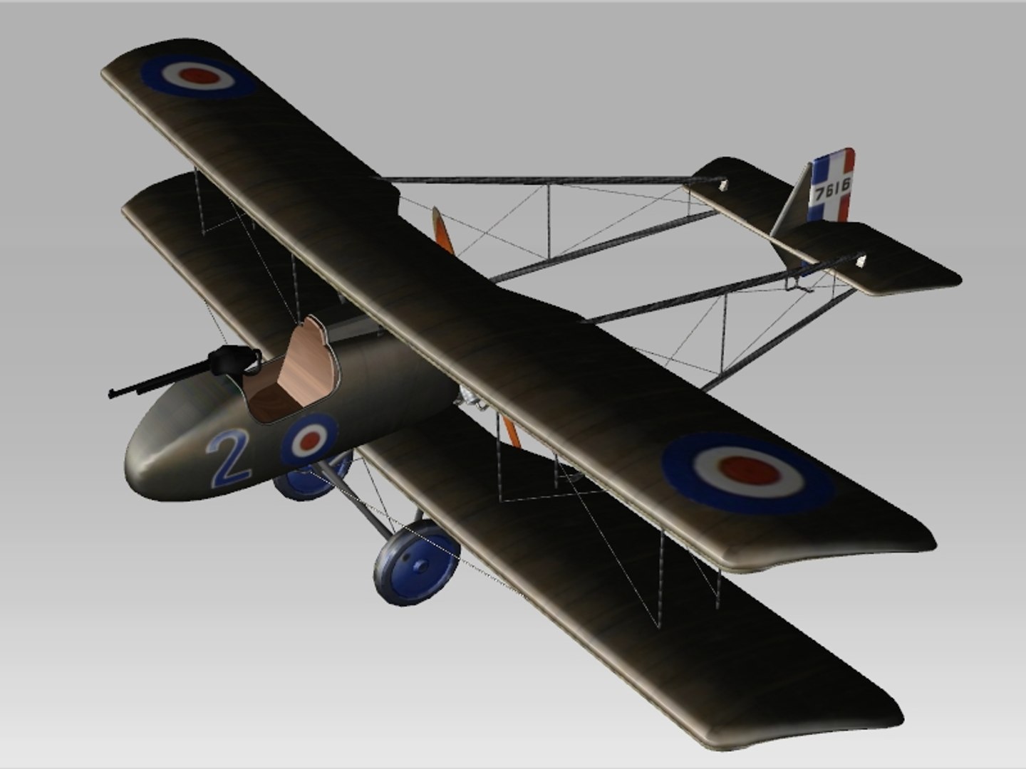 Aircraft Raf 3d Model