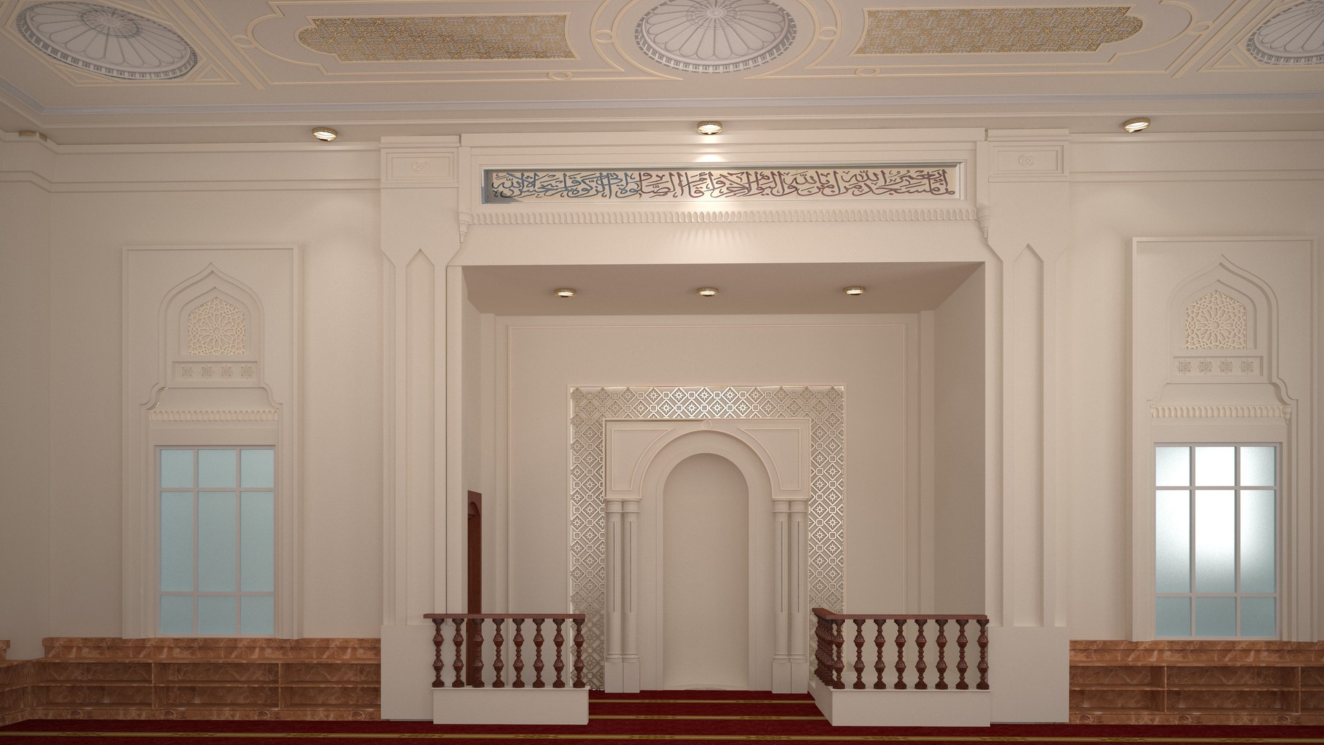 3D Interior Design 3D Mosque - TurboSquid 2188712