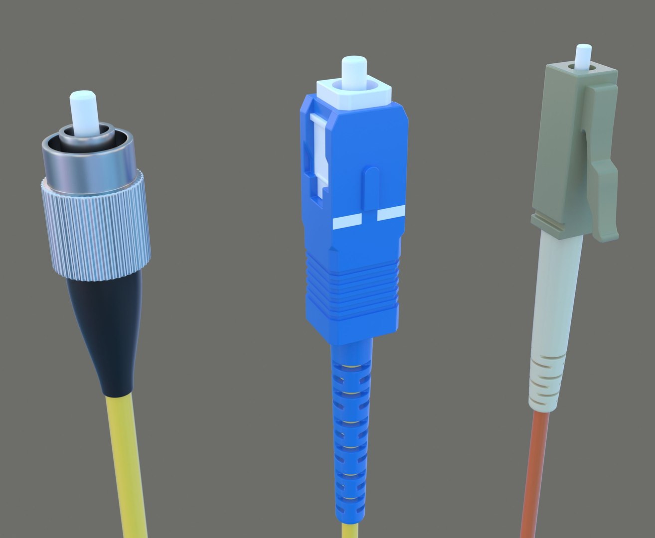 Fiber Optic Connector 3D - TurboSquid 2020859