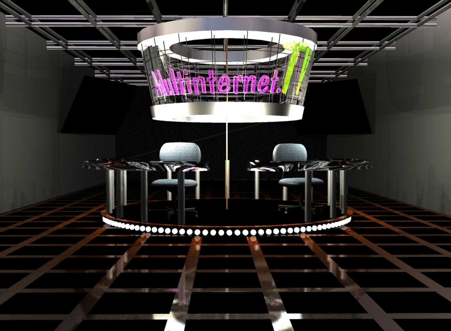 3d model newsrom interior