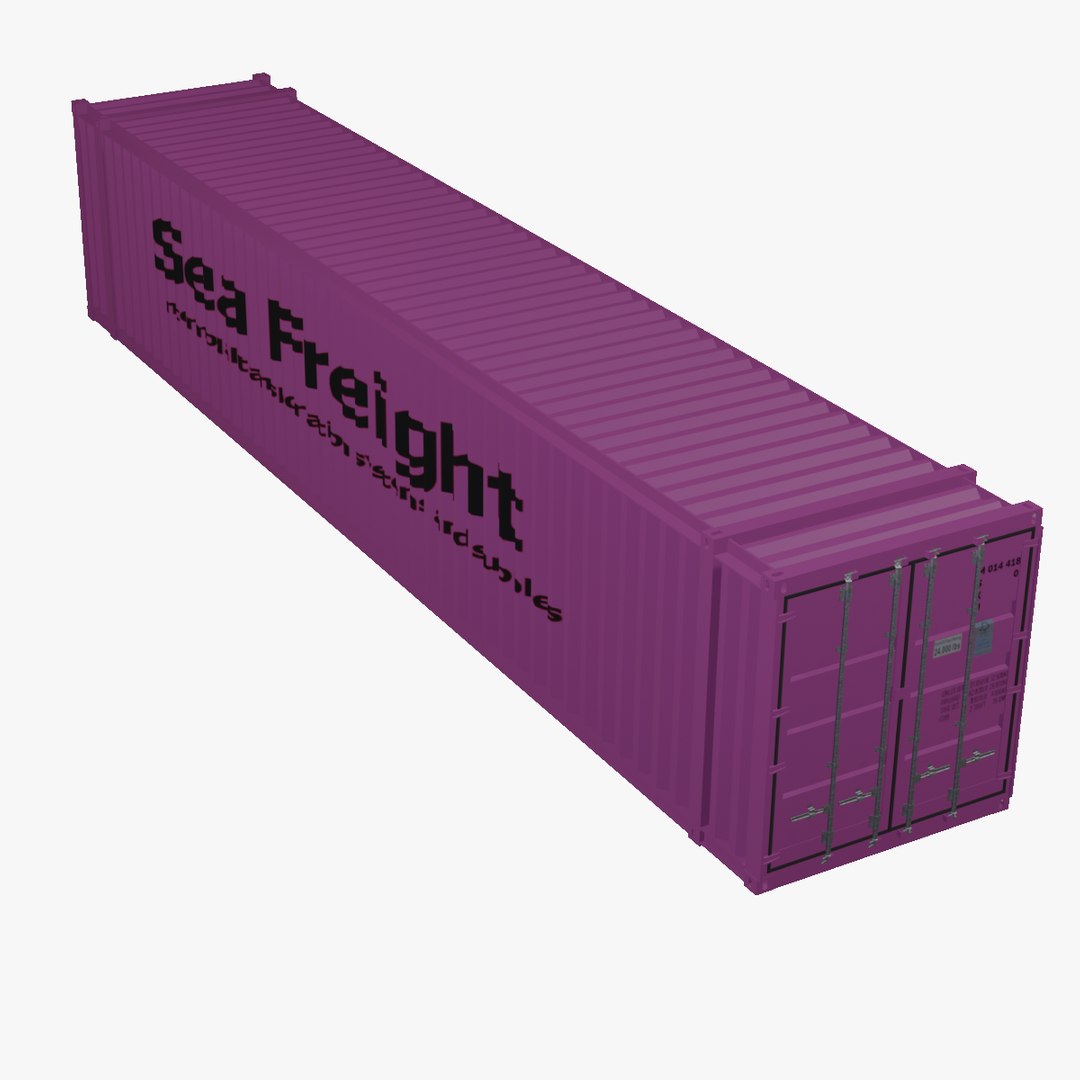 45 Foot Standard Height Shipping Container 3D Model - TurboSquid 1781537