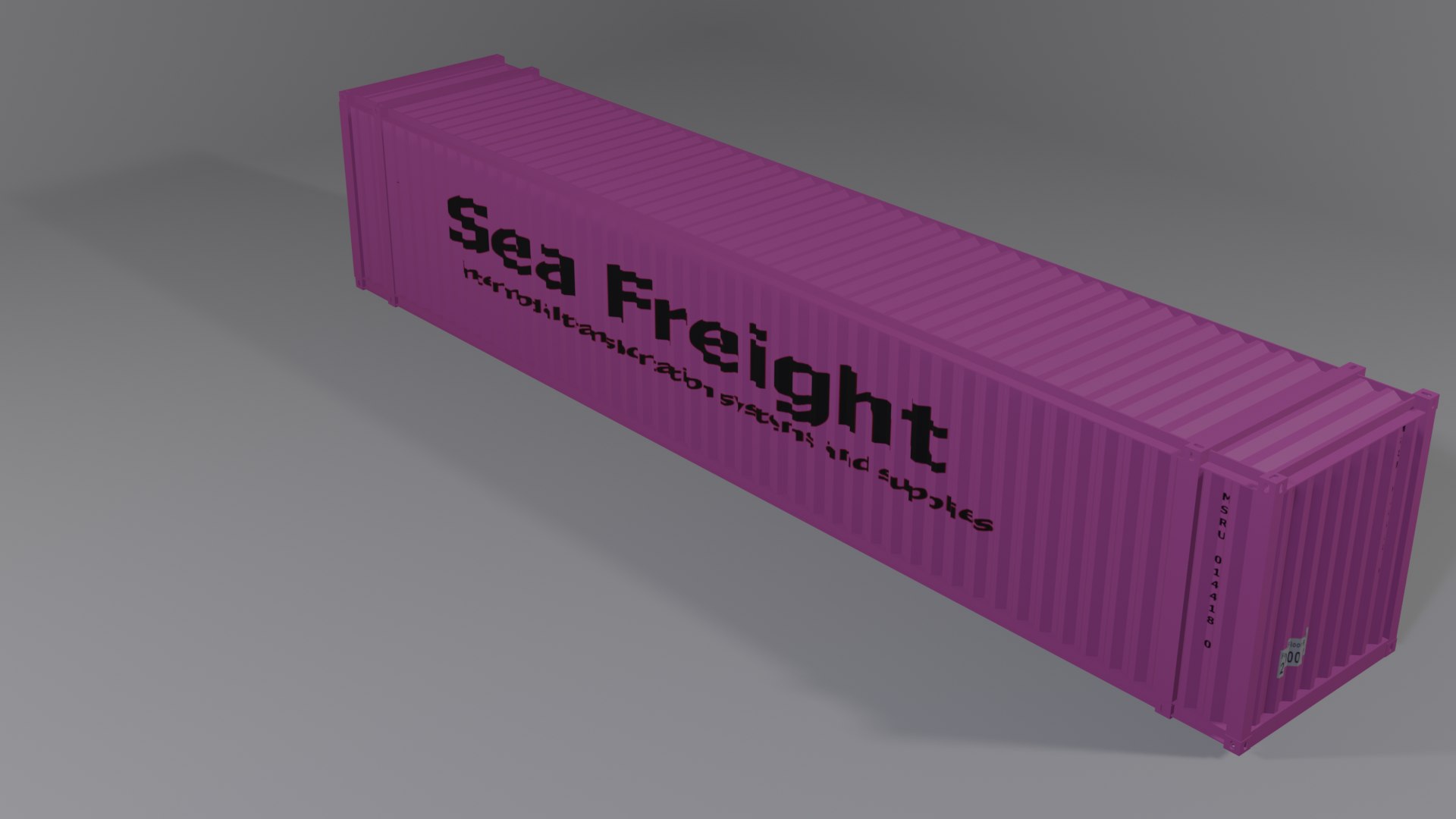 45 Foot Standard Height Shipping Container 3D Model - TurboSquid 1781537