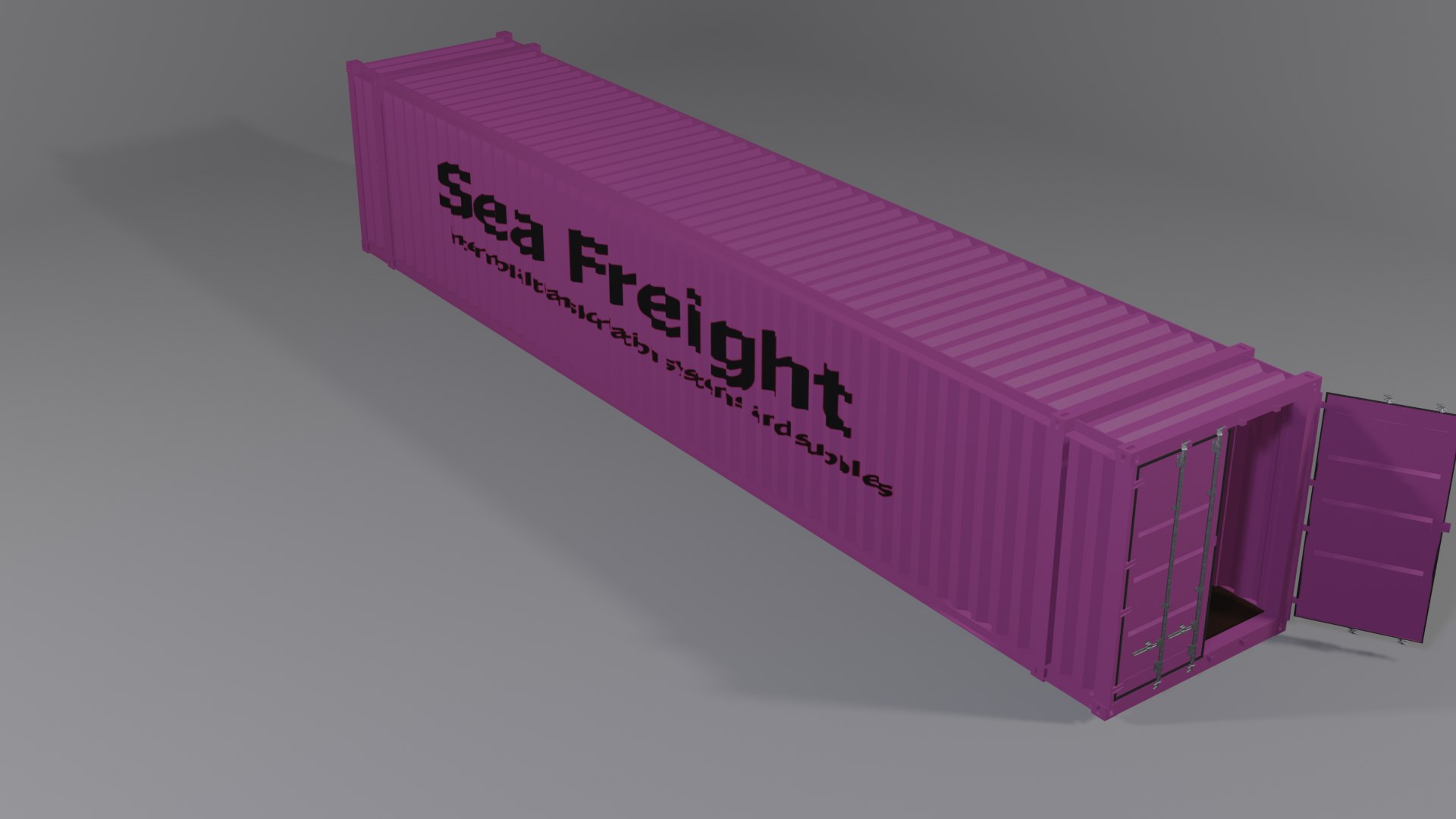 45 Foot Standard Height Shipping Container 3D Model - TurboSquid 1781537