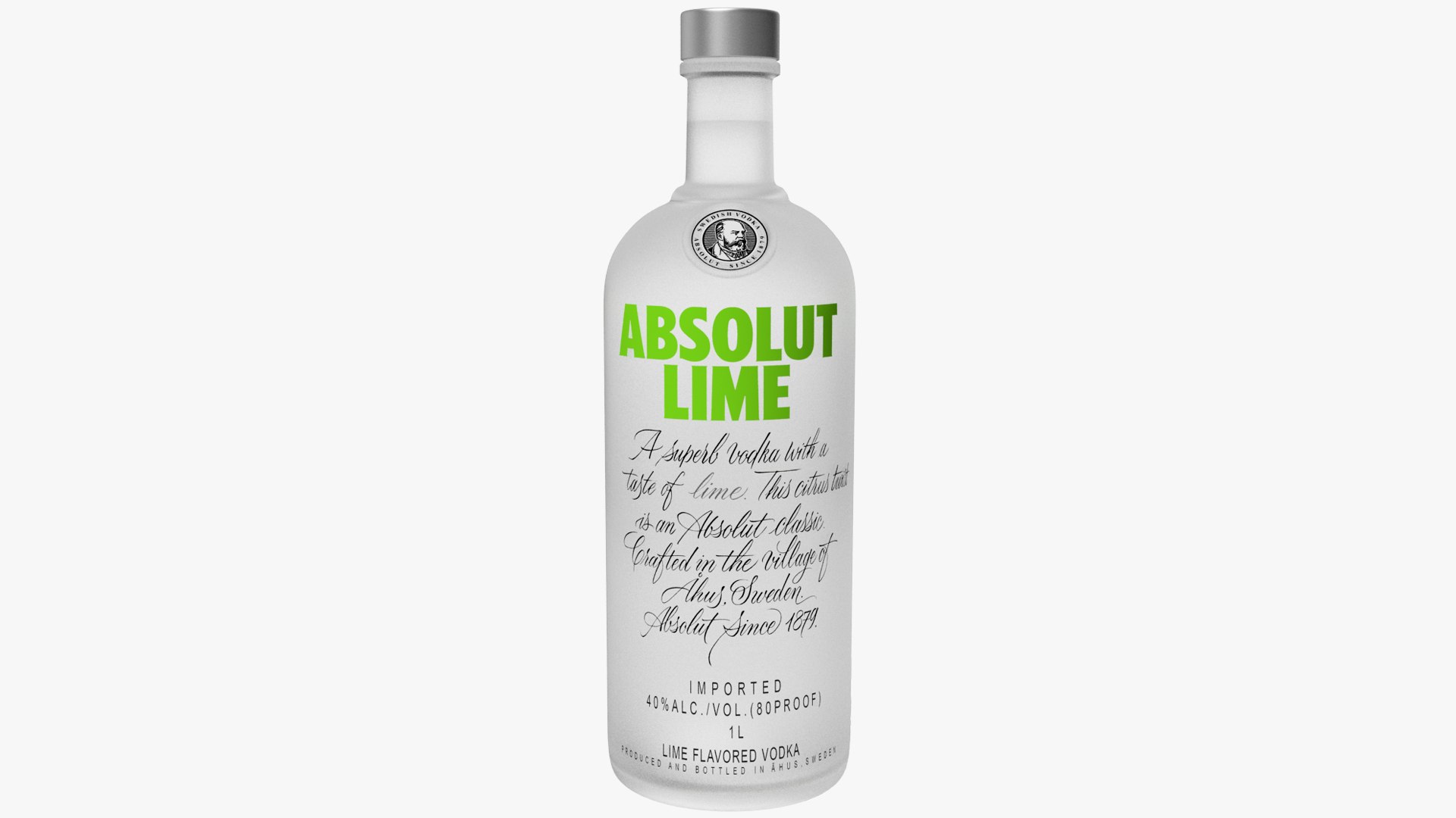 3D Absolut Lime Flavoured Vodka Model - TurboSquid 1694054