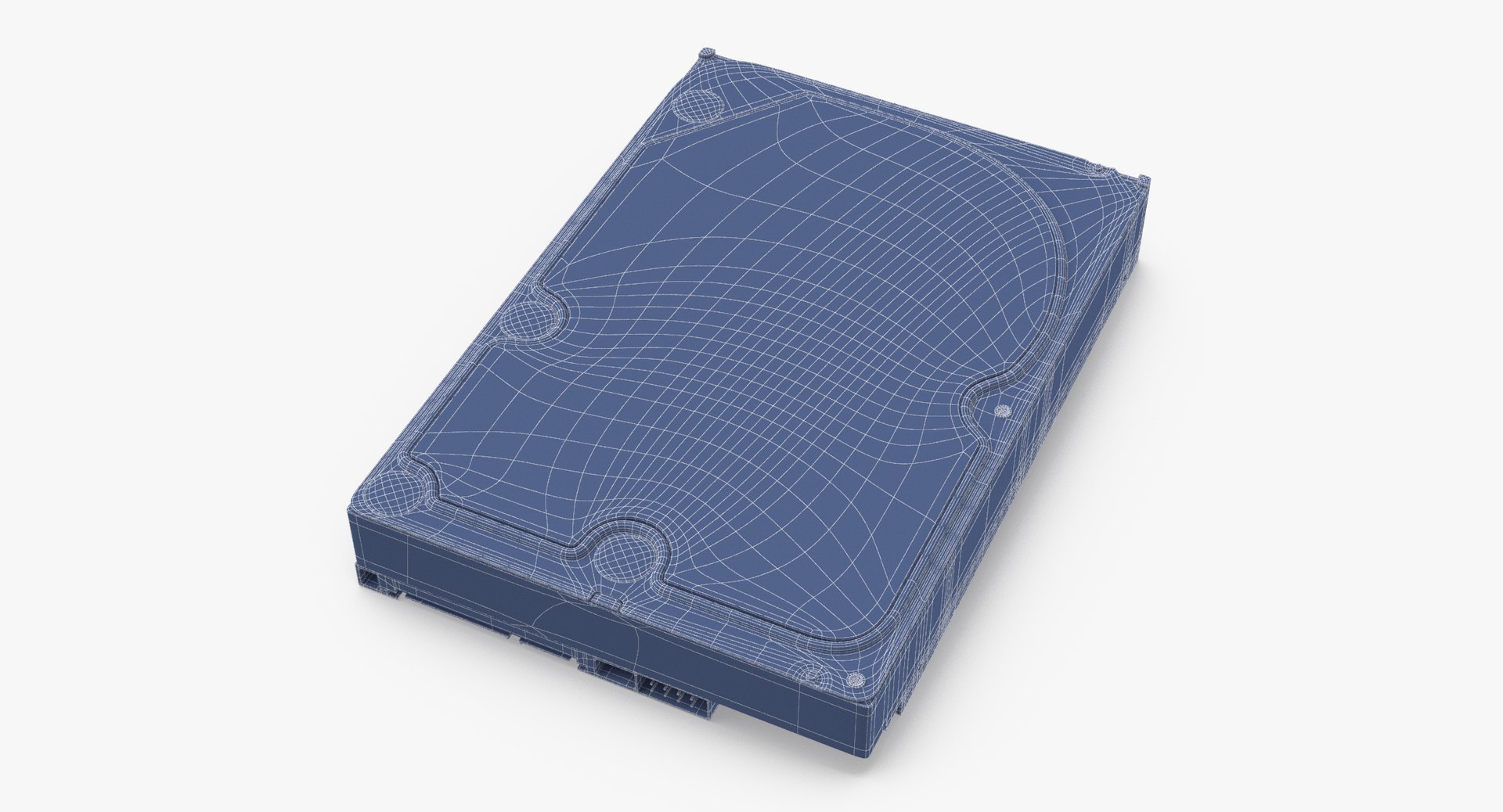 Computer Hard Drive Encased C4d