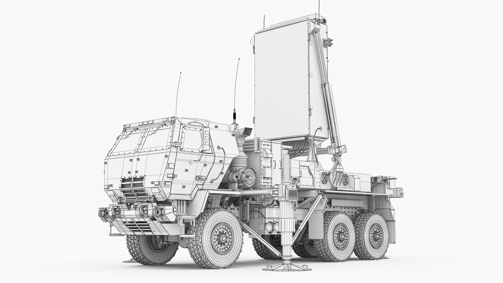 3D Tpq-53 Radar General Counterfire - TurboSquid 1540559