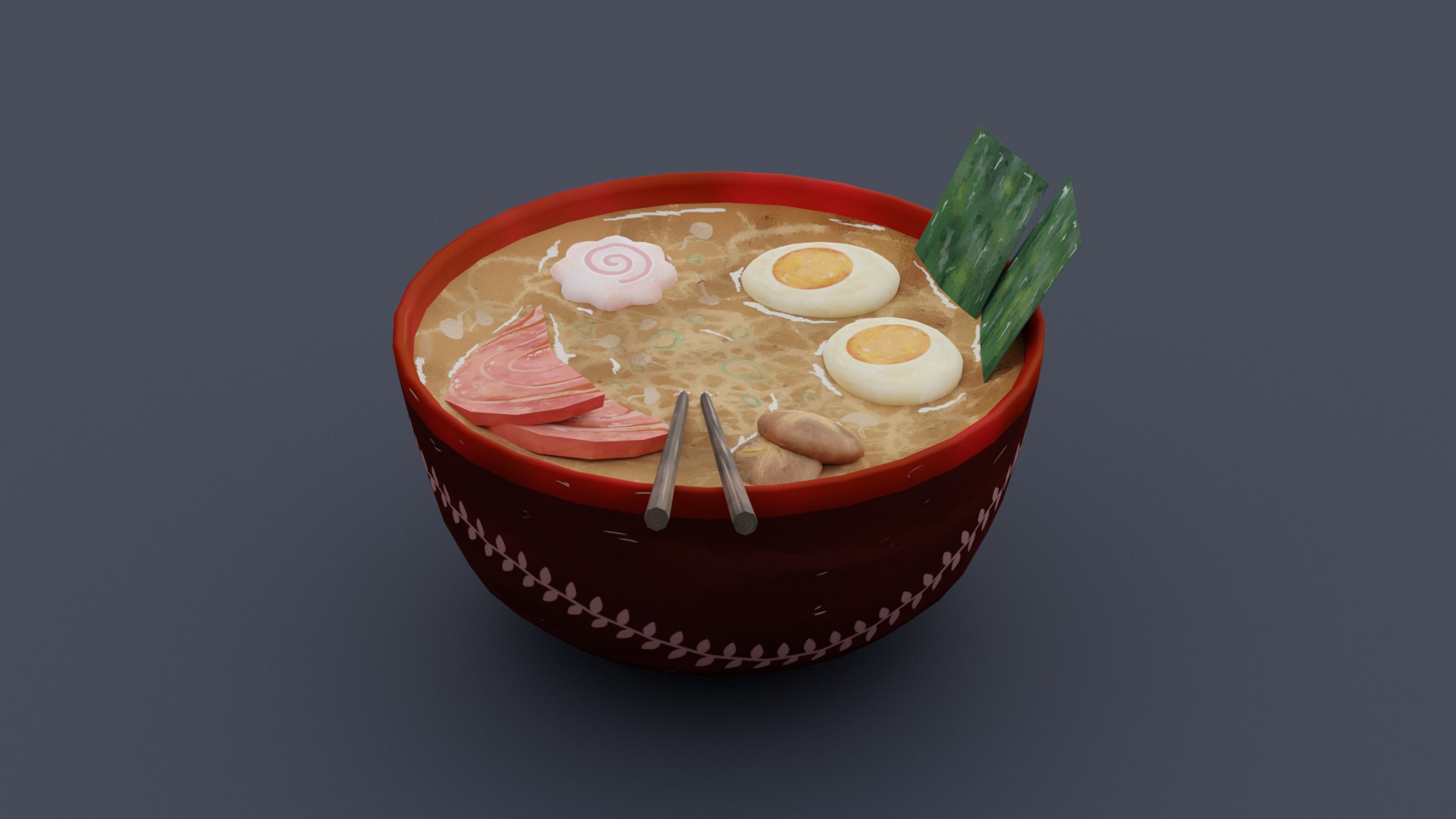 Ramen Hand-painted 3D Model - TurboSquid 2102583