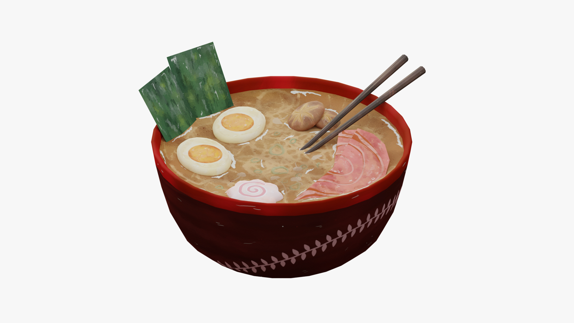 Ramen Hand-painted 3D Model - TurboSquid 2102583
