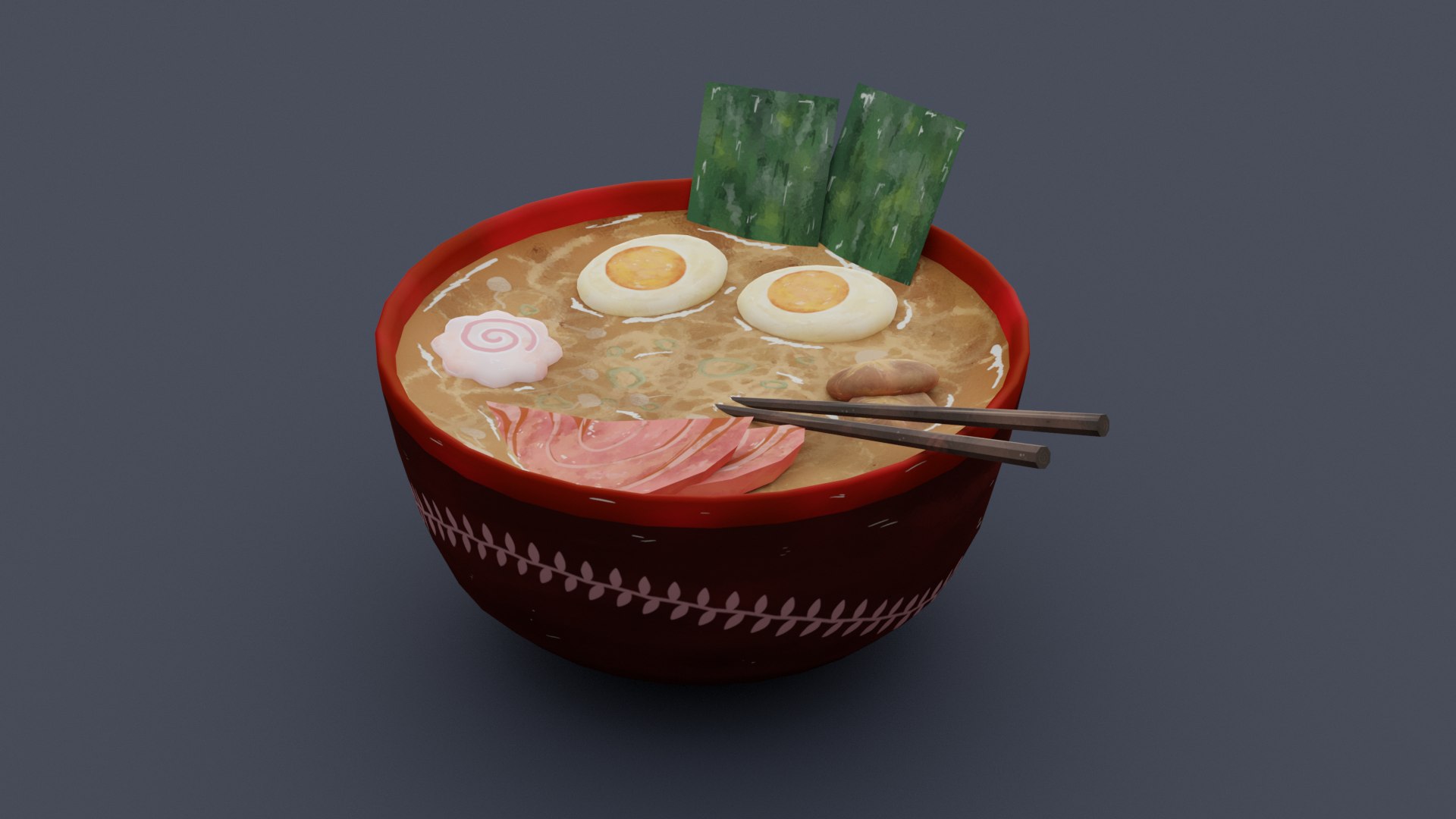 Ramen Hand-painted 3D Model - TurboSquid 2102583