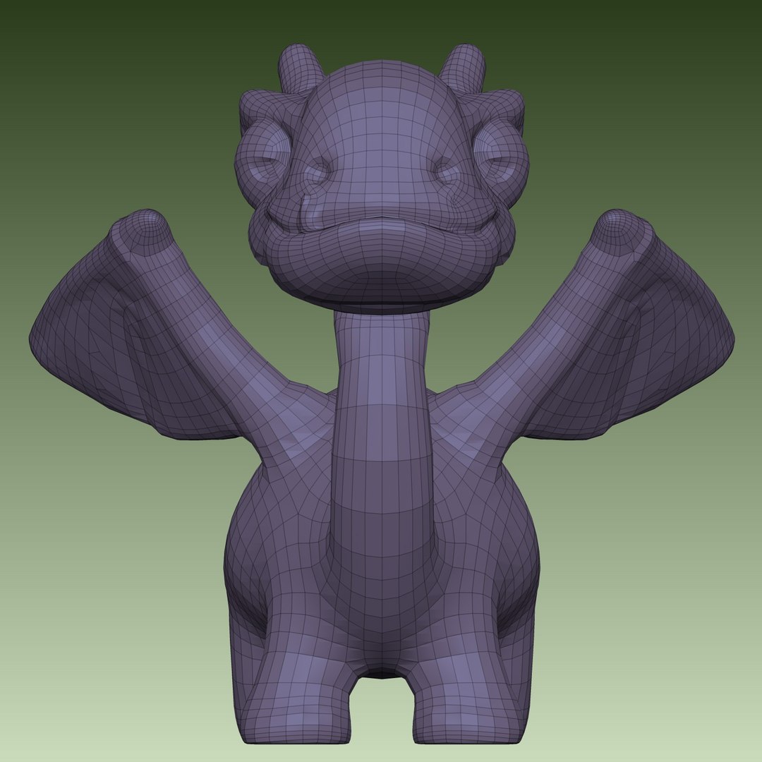 Dragon Base Mesh 3d Obj