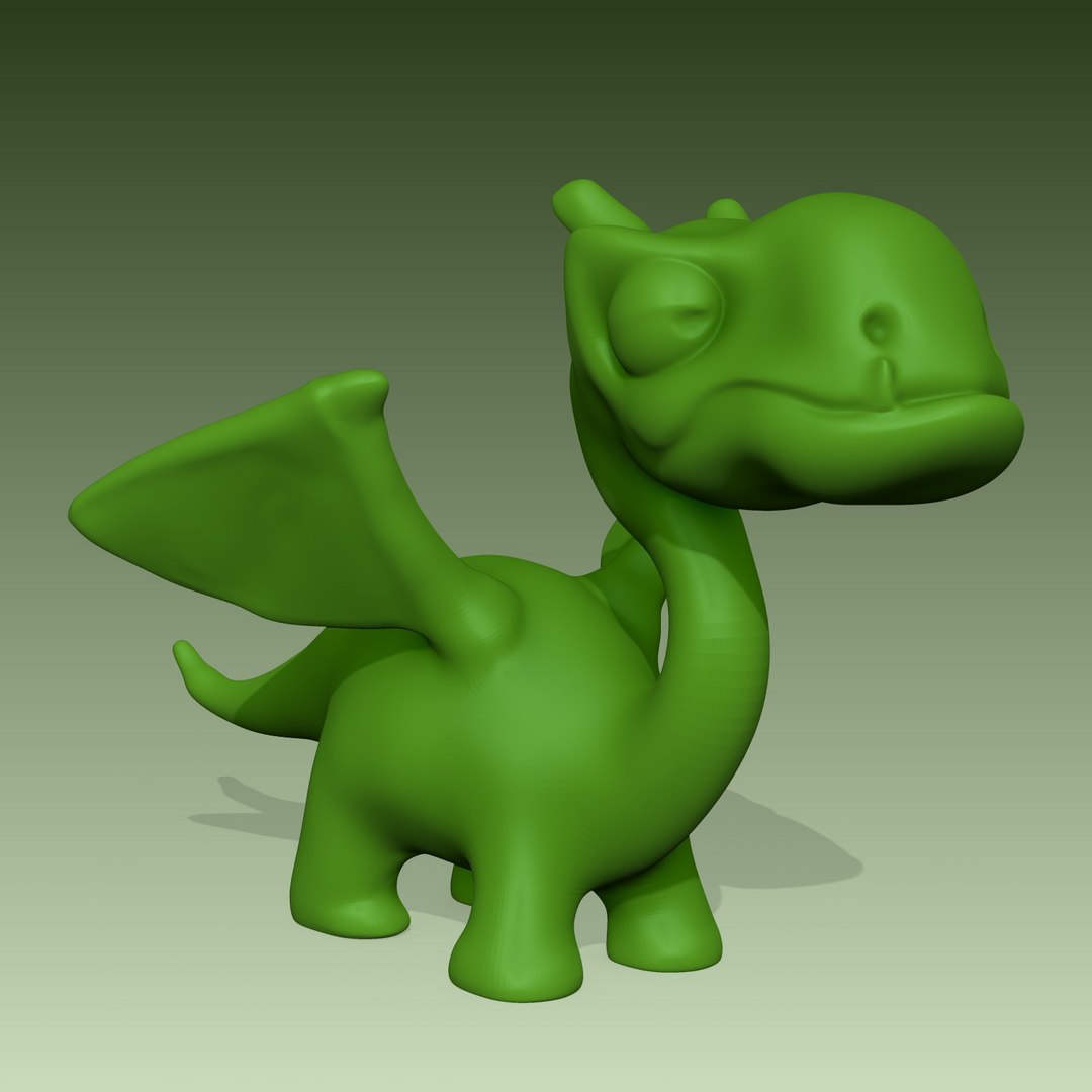 Dragon Base Mesh 3d Obj