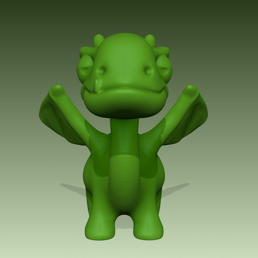 Dragon Base Mesh 3d Obj