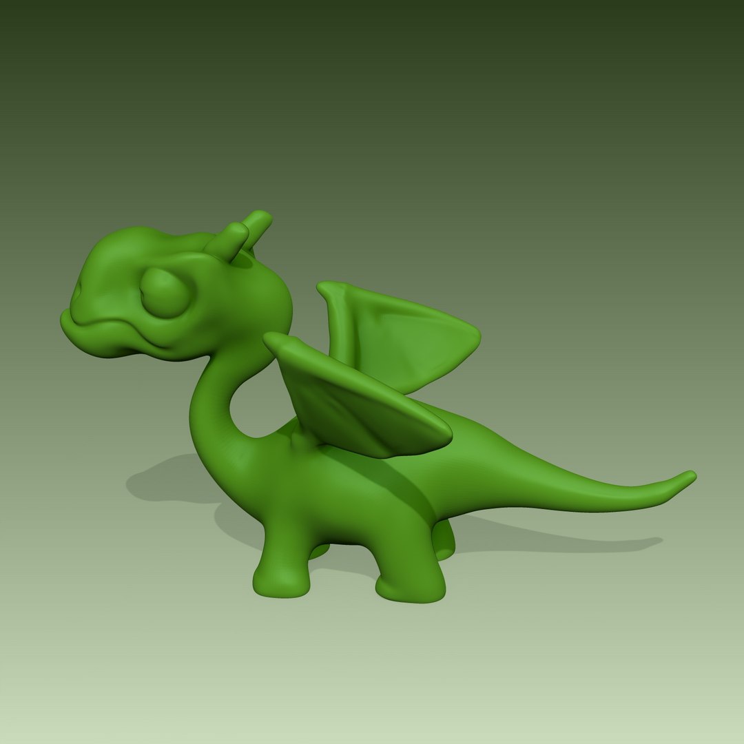 Dragon Base Mesh 3d Obj
