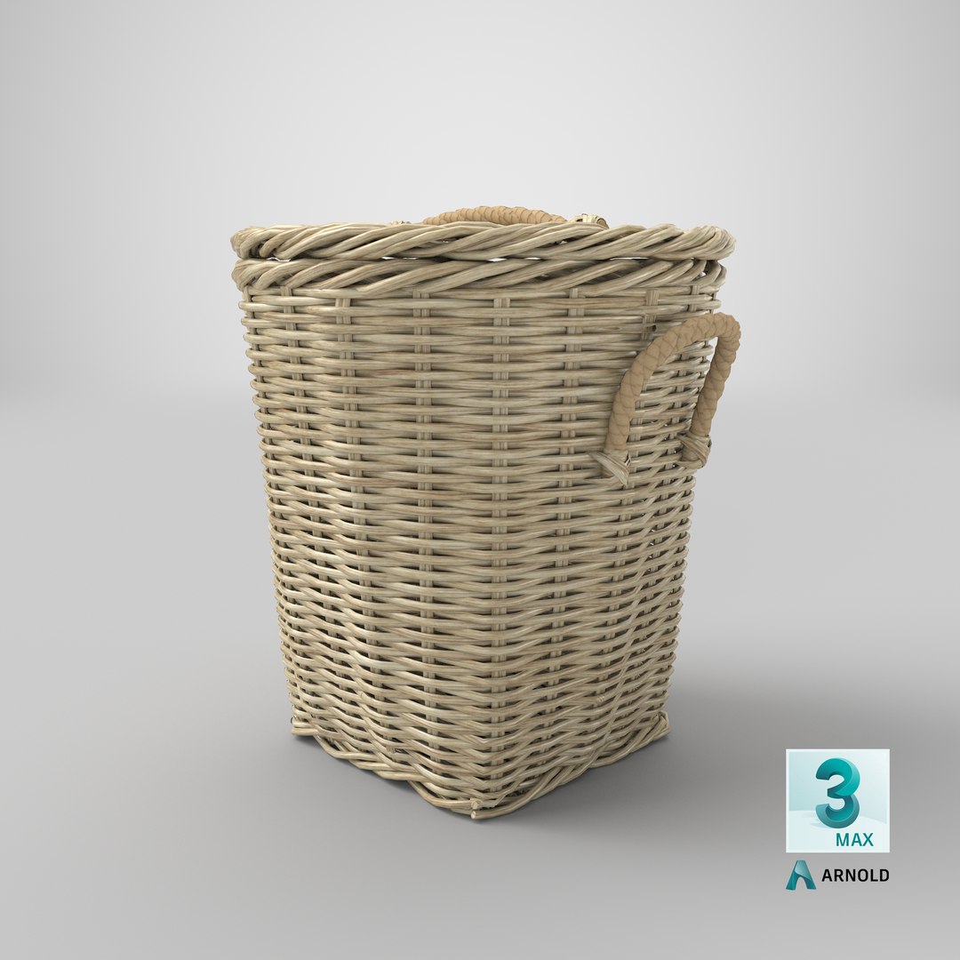 3D model realistic laundry basket - TurboSquid 1459779