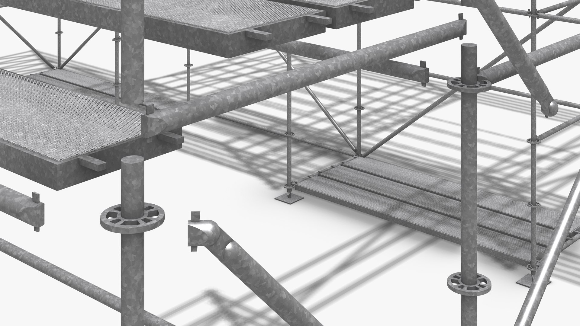 Strong Cantilever Structure - Layher Multidirectional Scaffolding 3D ...