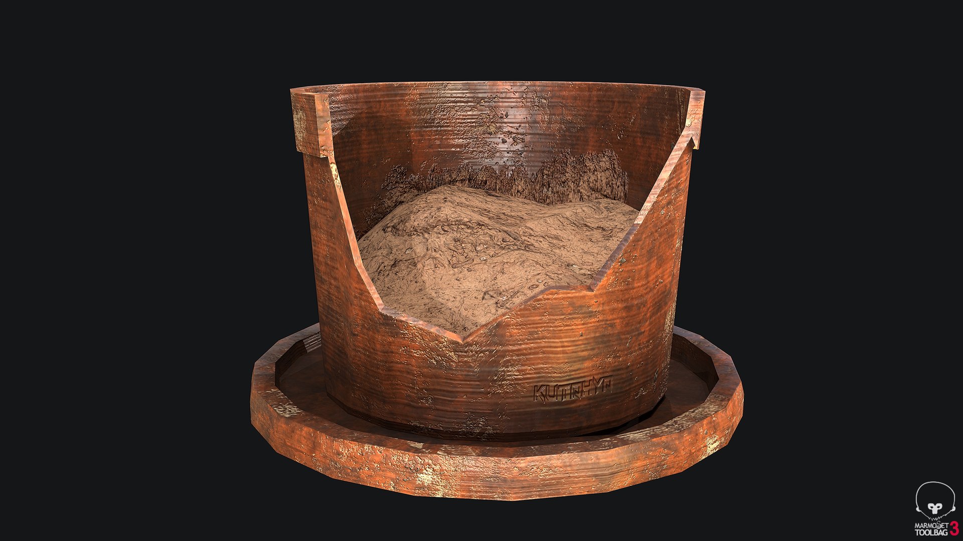 3D Plant Pot Broken Pbr - TurboSquid 1710675