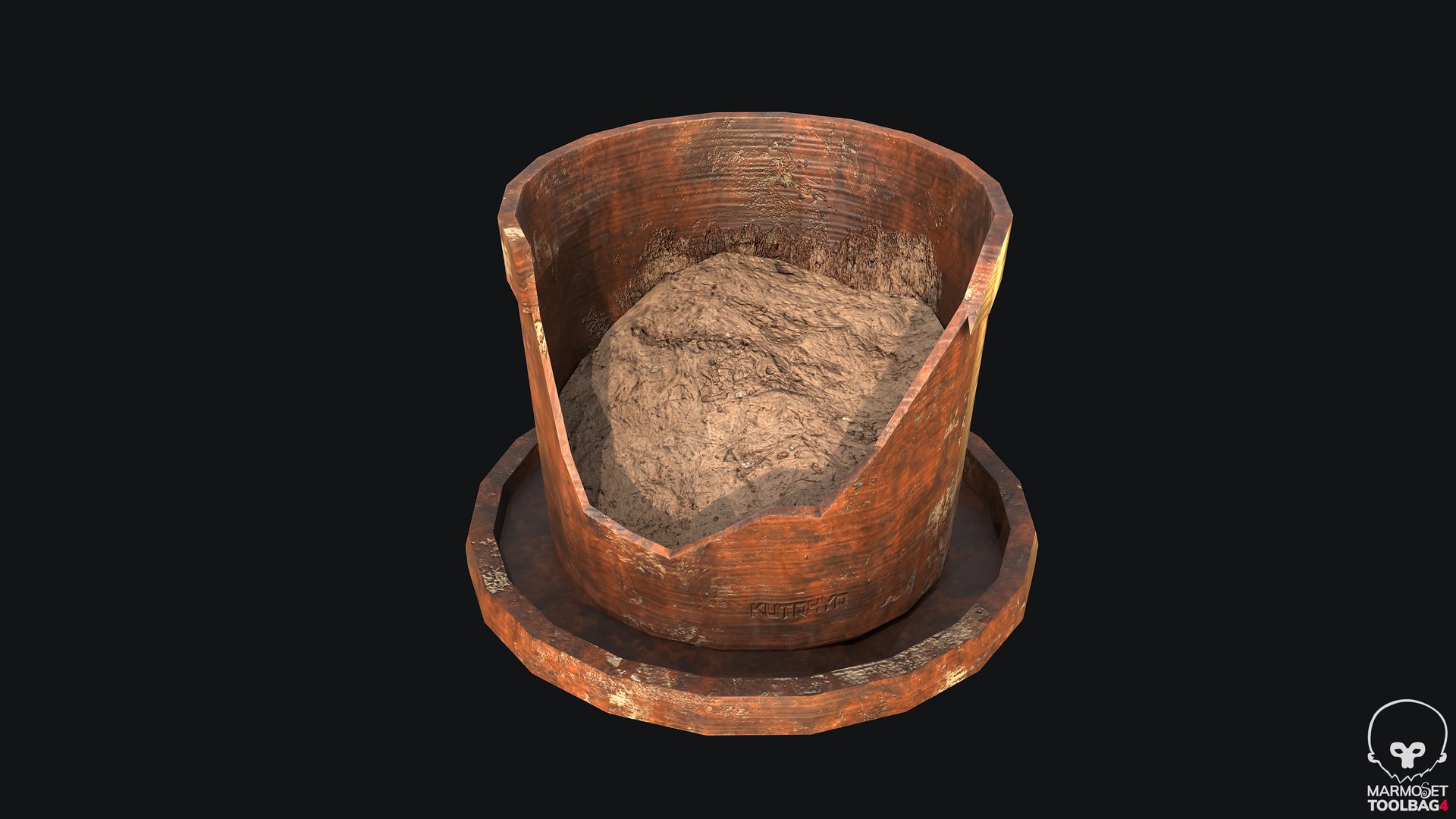 3D Plant Pot Broken Pbr - TurboSquid 1710675