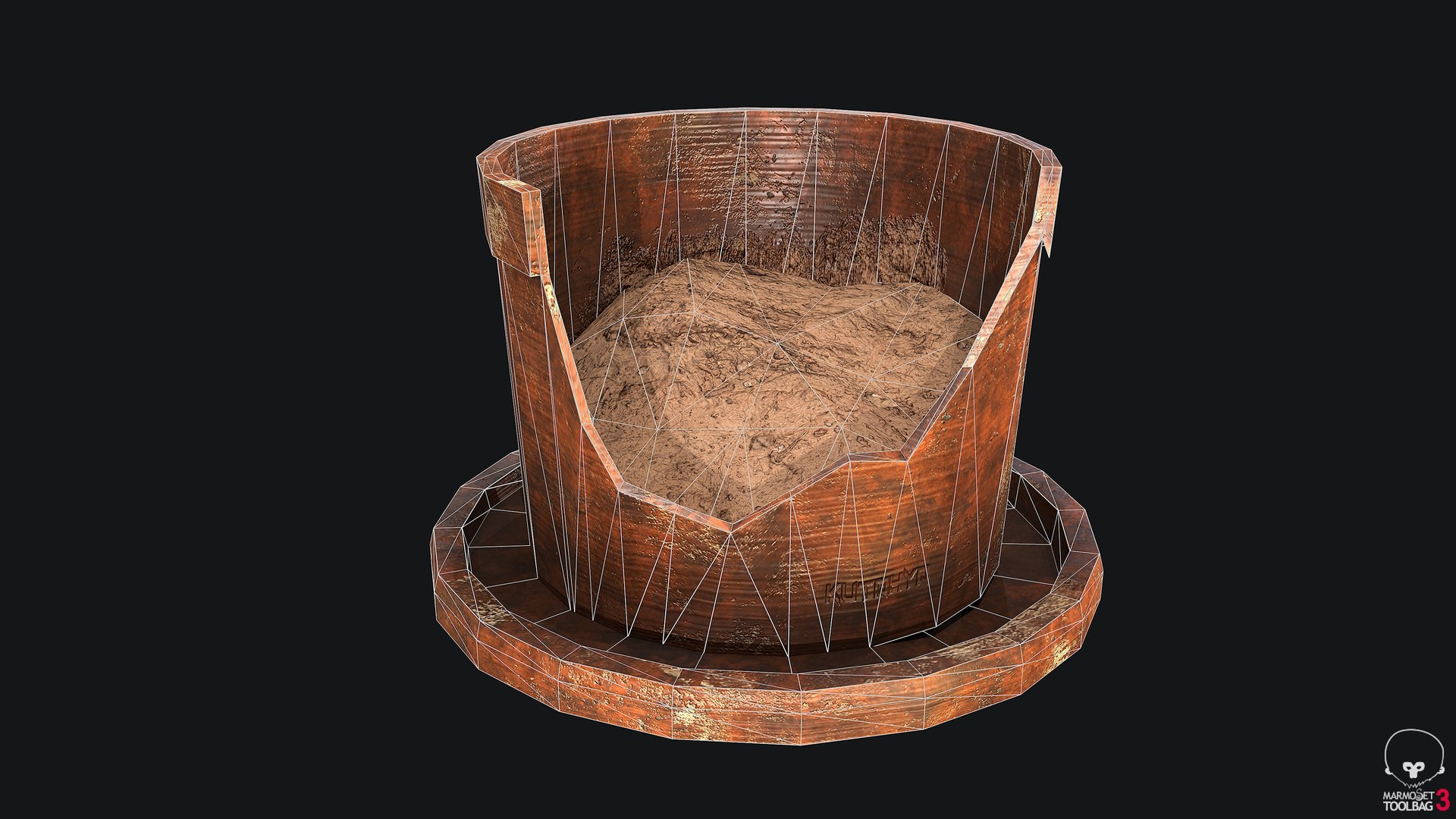 3D Plant Pot Broken Pbr - TurboSquid 1710675