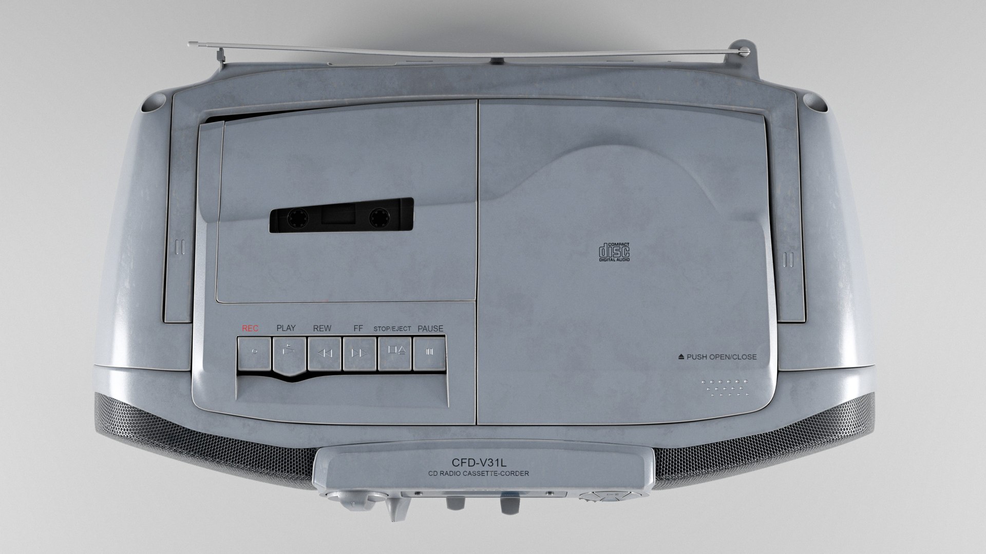 Sony CFD-V31L Cd Radio Cassette-Corder 3D - TurboSquid 2381293