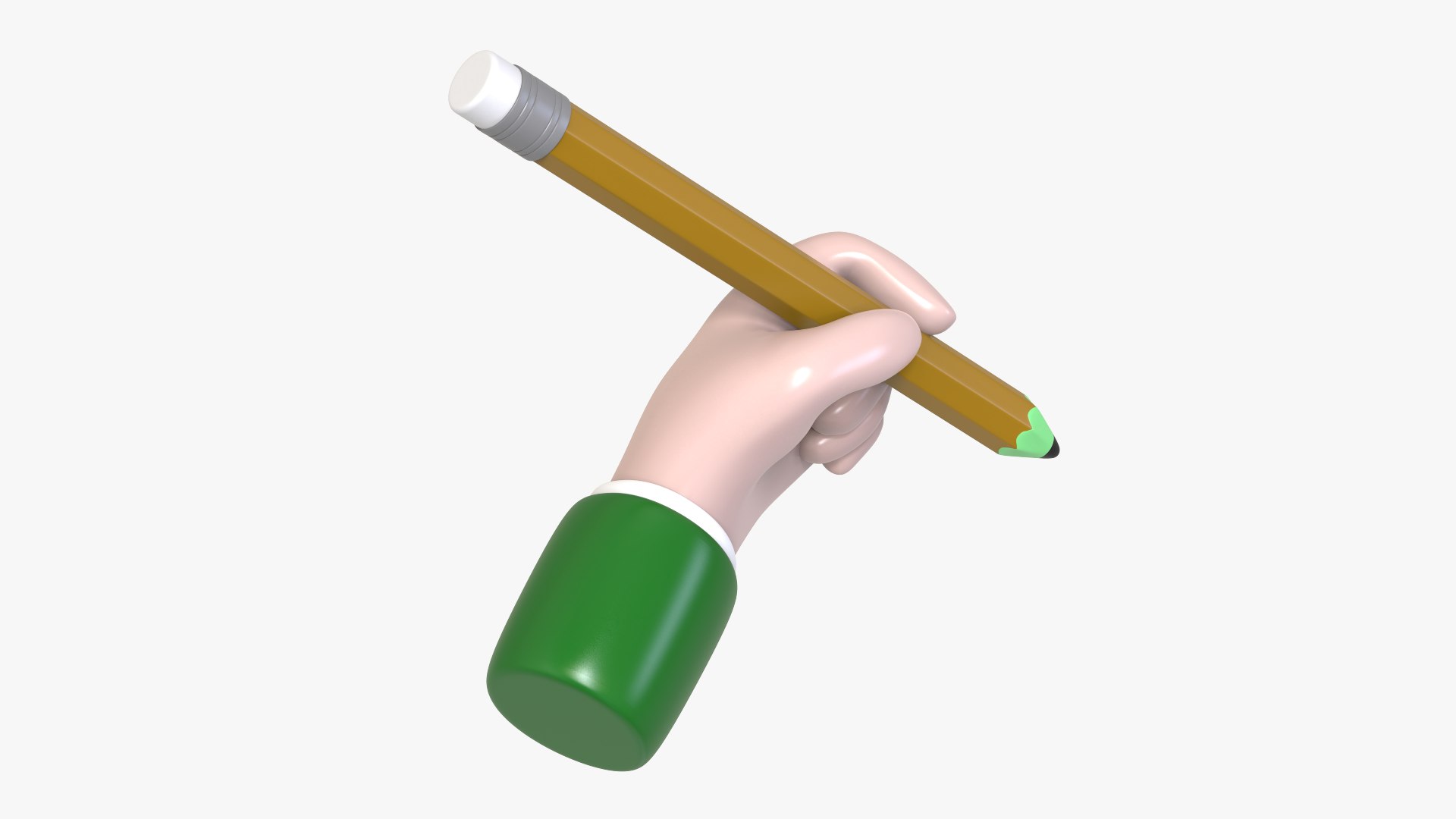 Hand Holding Pen 3D Model - TurboSquid 2400503