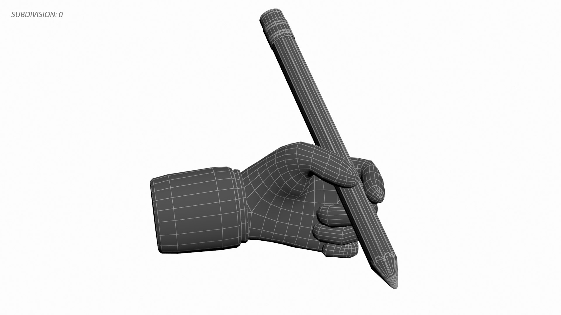 Hand Holding Pen 3D Model - TurboSquid 2400503