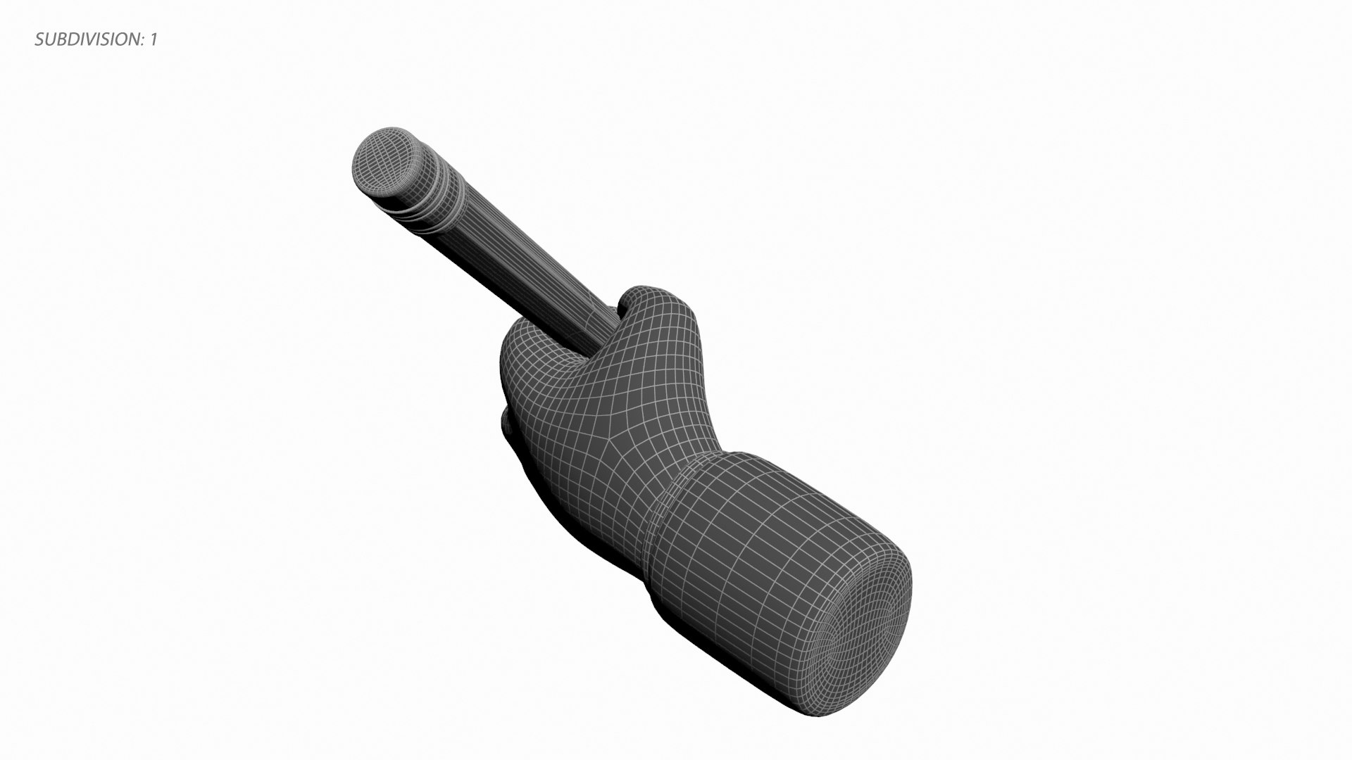 Hand Holding Pen 3D Model - TurboSquid 2400503