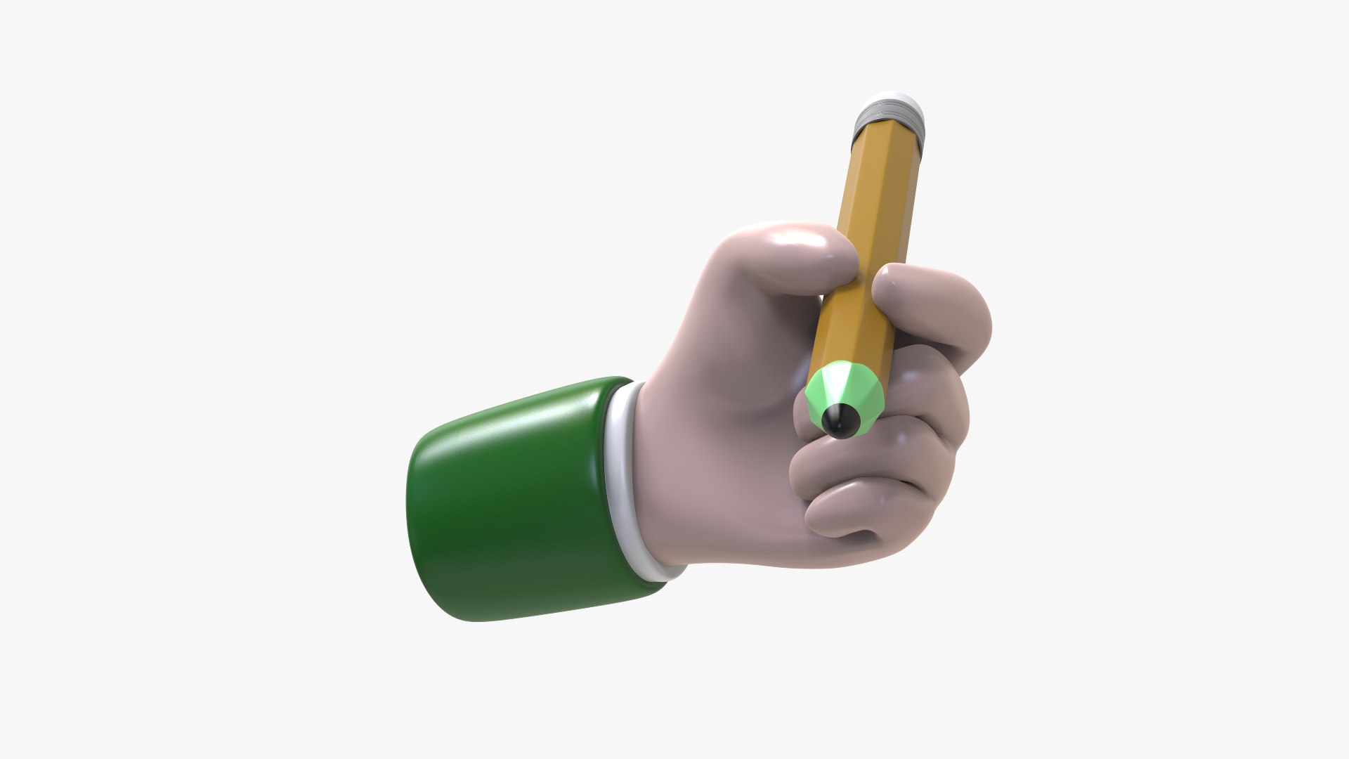 Hand Holding Pen 3D Model - TurboSquid 2400503
